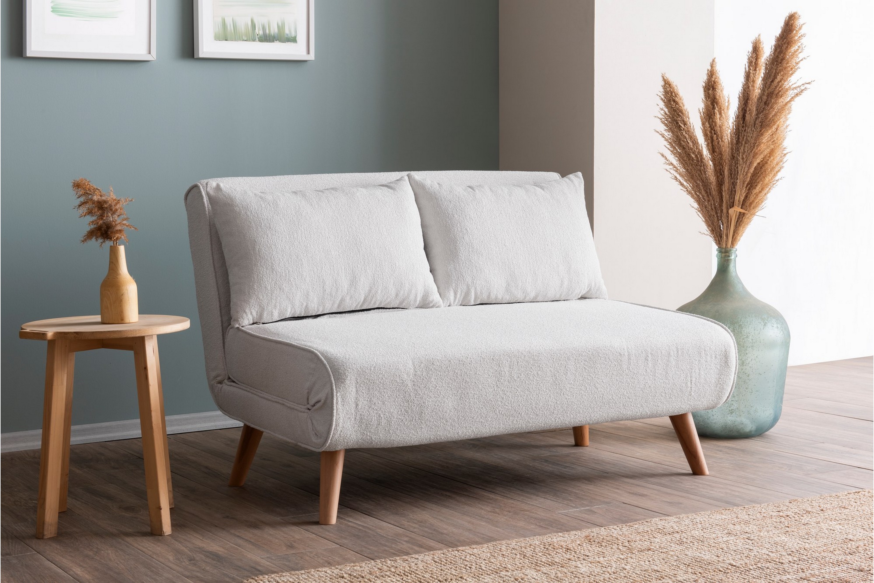 Andrarum Folde Teddy Sovesofa Cream Cream - Møbler | Trademax