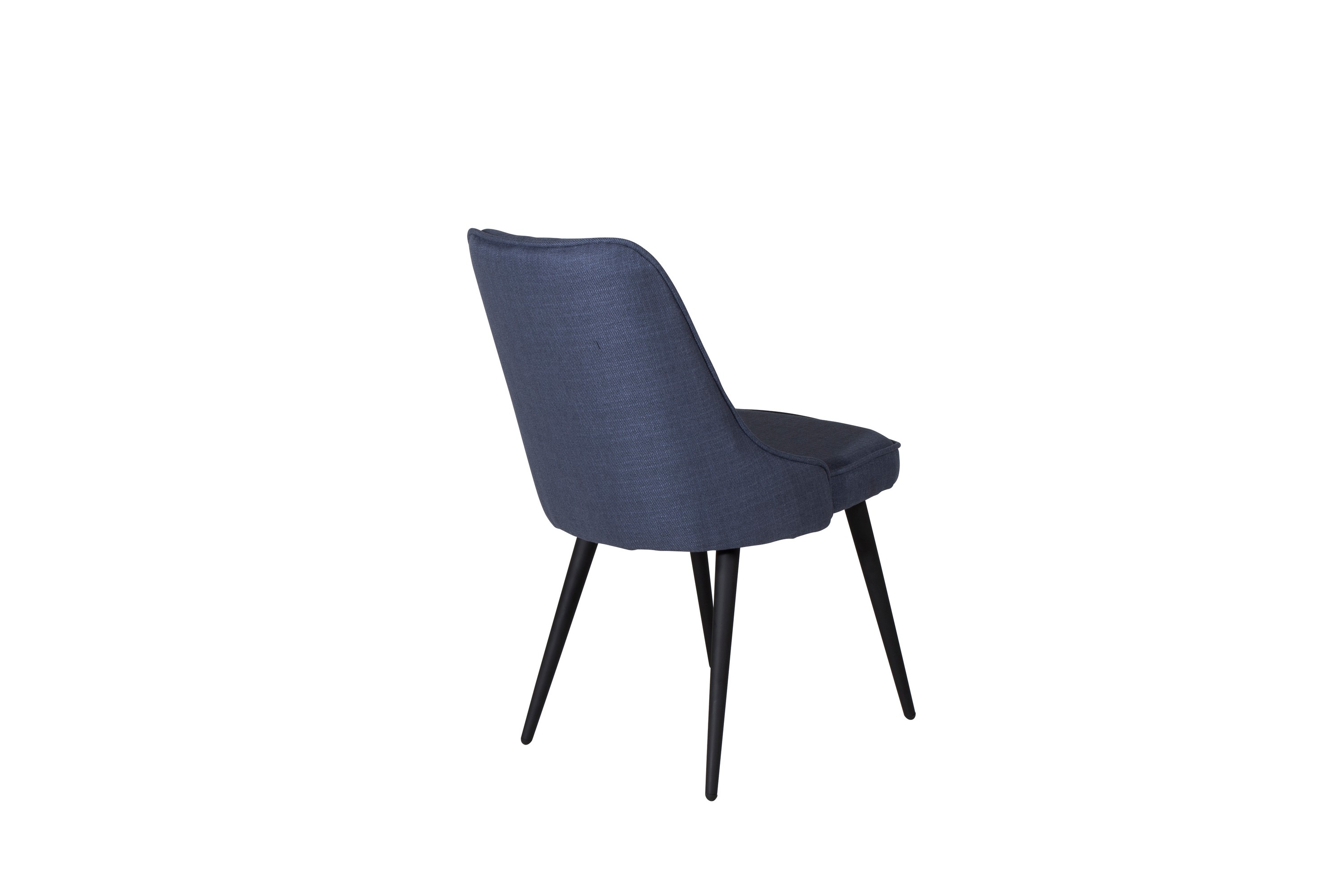 Venture Home Velvet Deluxe Stol Blå/Sort/Velour - Møbler - Chilli