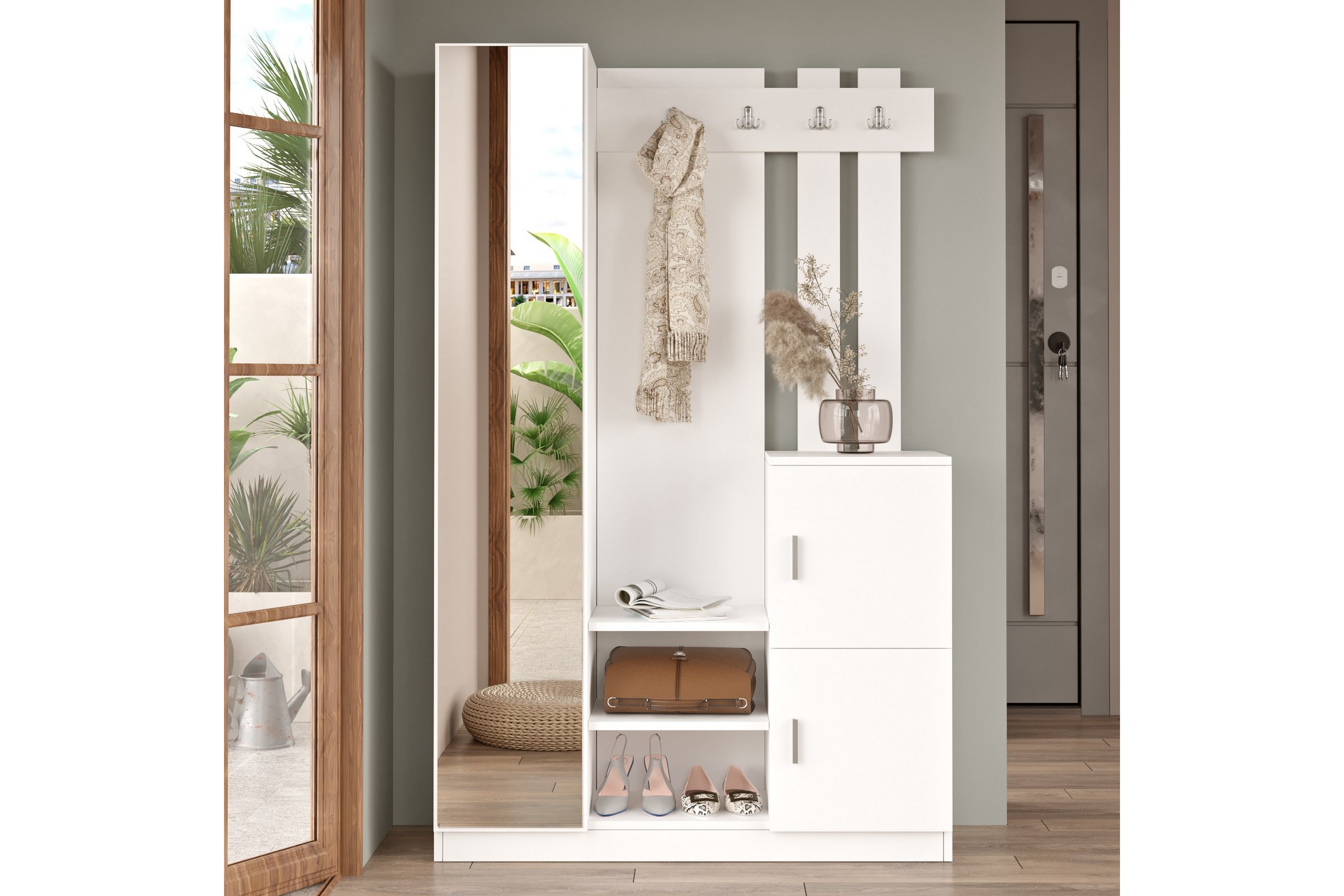 LENDA Hallmöbelset Vit - Möbler - Furniturebox