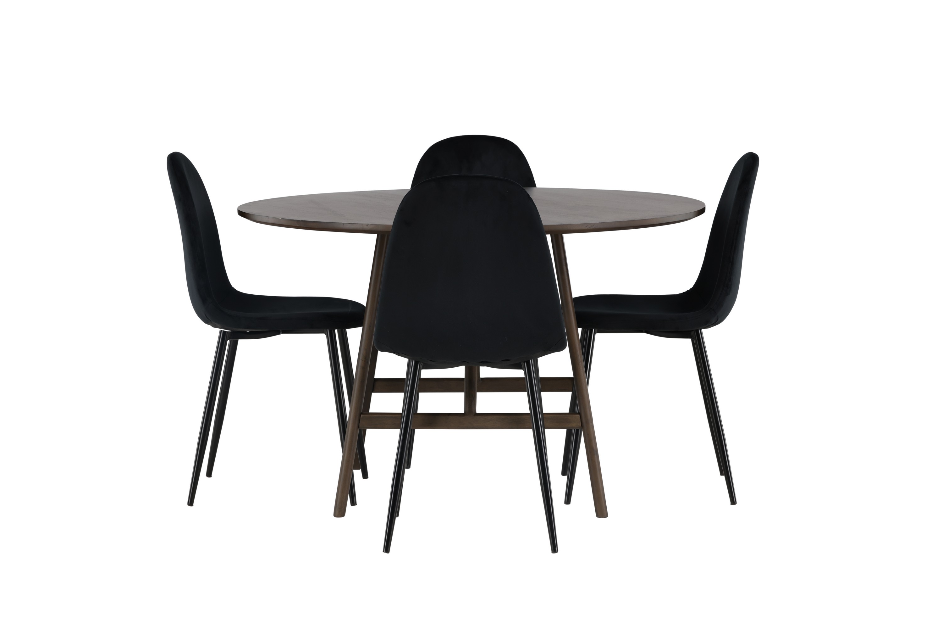 Kaseidon Matgrupp 100 cm Rund med 4 Polar stolar - Möbler - Furniturebox