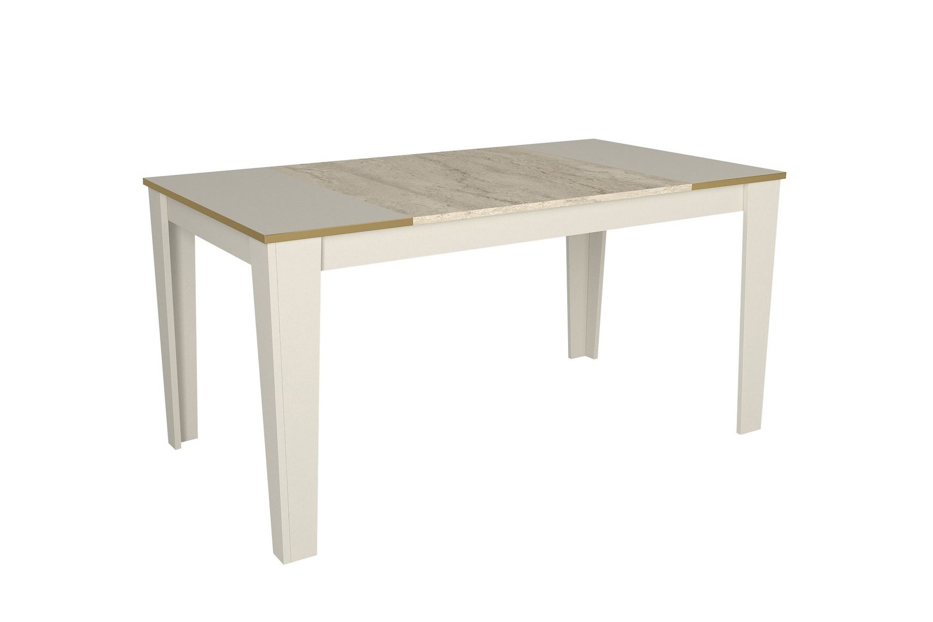 VEYRON Matbord 145 cm Rektangulär Beige/Sandsten - Möbler - Furniturebox