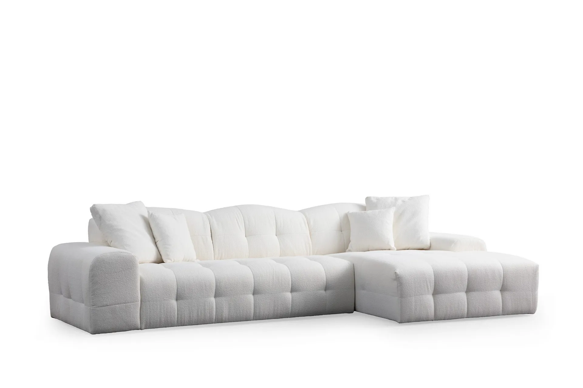 Buddy 4-sits Soffa med Divan Vit - Möbler - Furniturebox
