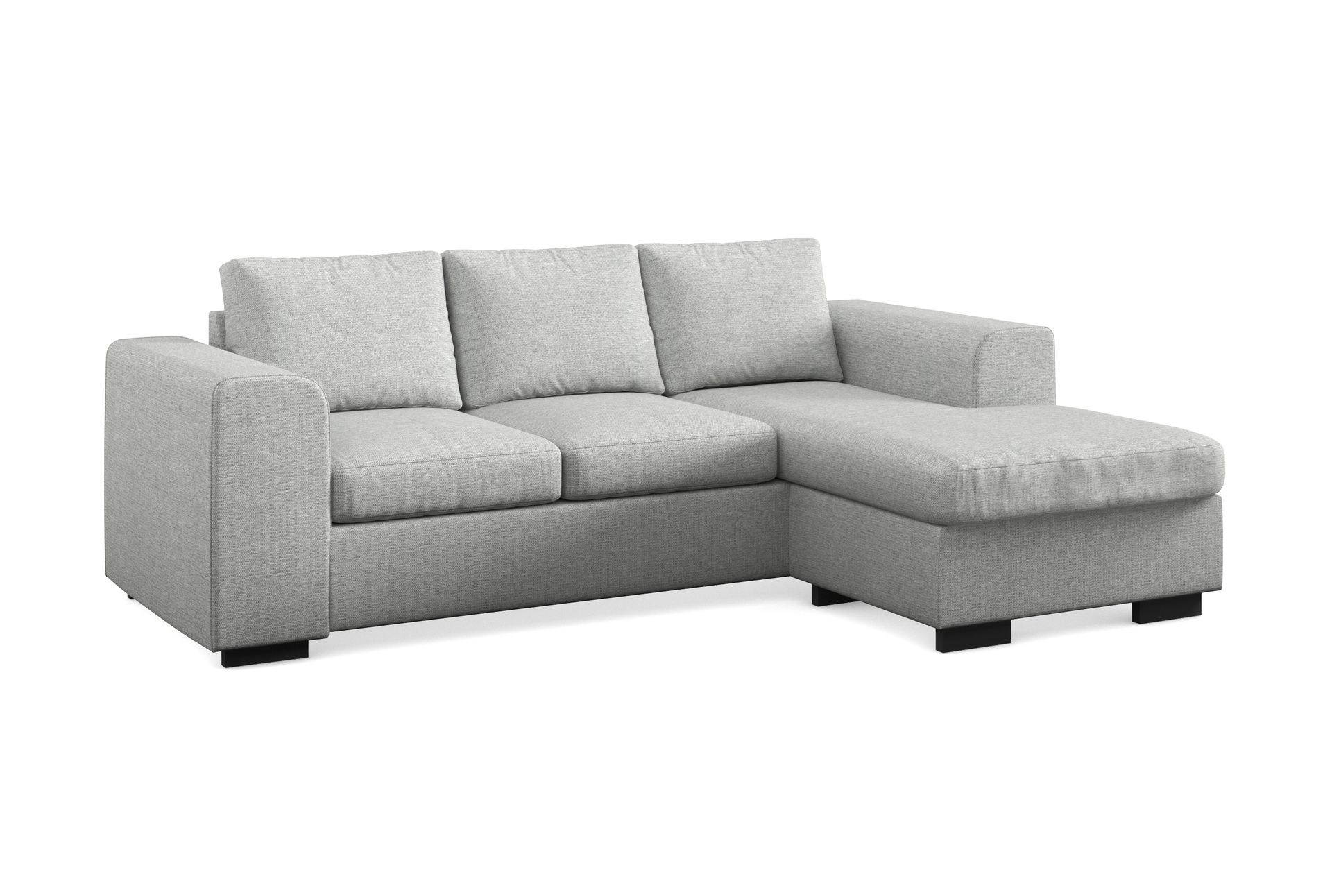 Link 3-sits Vändbar L-formad Divansoffa i Tyg - Möbler - Furniturebox