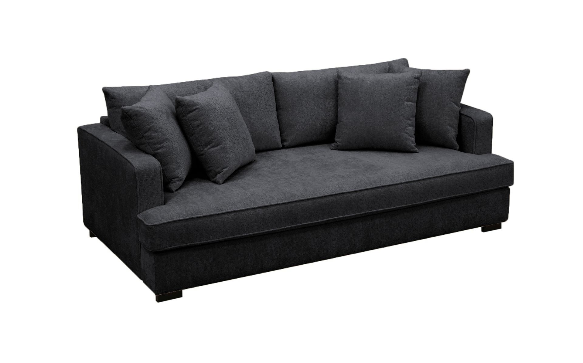 Rossita Djup 3-sits Sammetsoffa Hel dyna - Möbler - Furniturebox