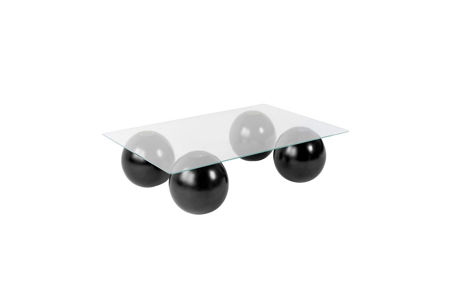 Soffbord Koushik Svart / Transparent - Möbler - Furniturebox