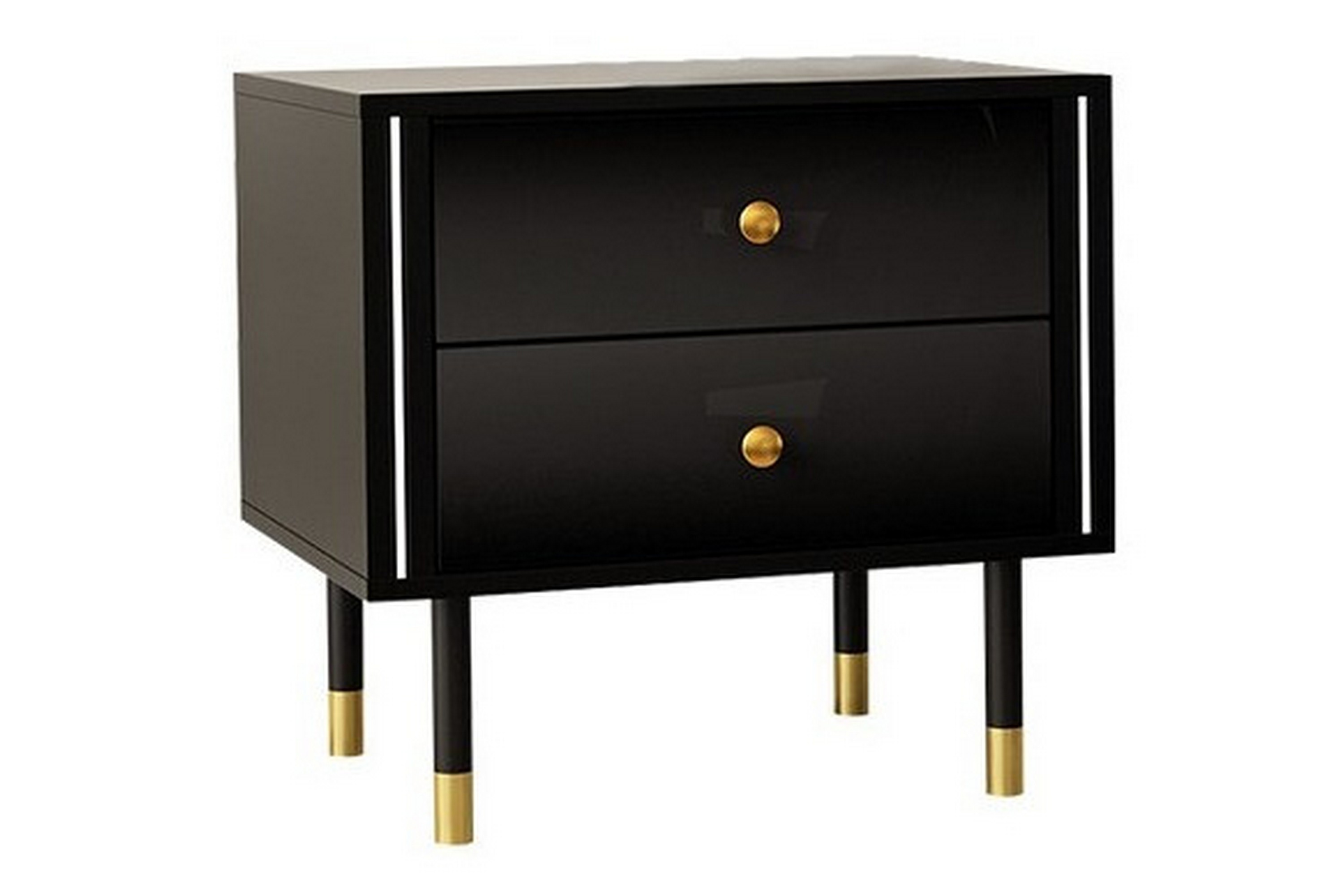 Concept 55 Glenndale Barnsängbord 53 cm Svart - Möbler - Trademax