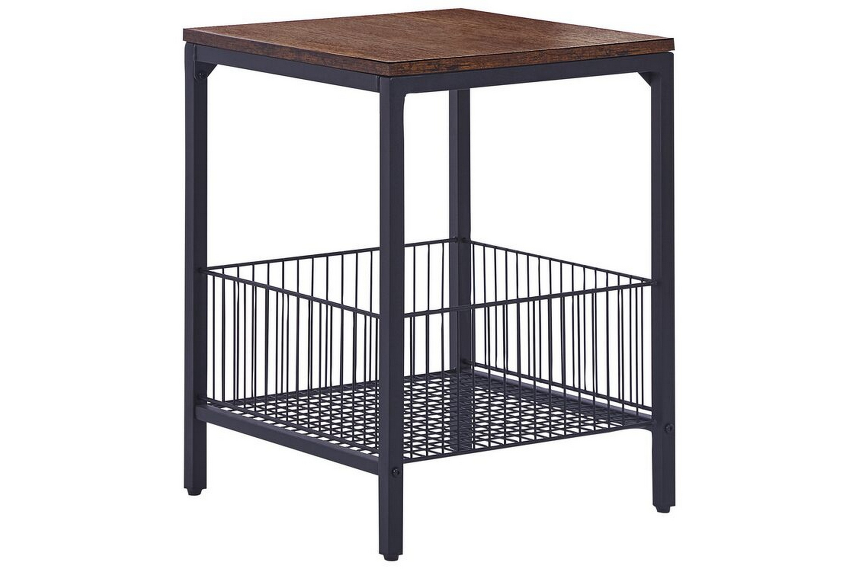 Fintan Sidobord 40 cm Svart/Mörkt trä - Möbler - Trademax