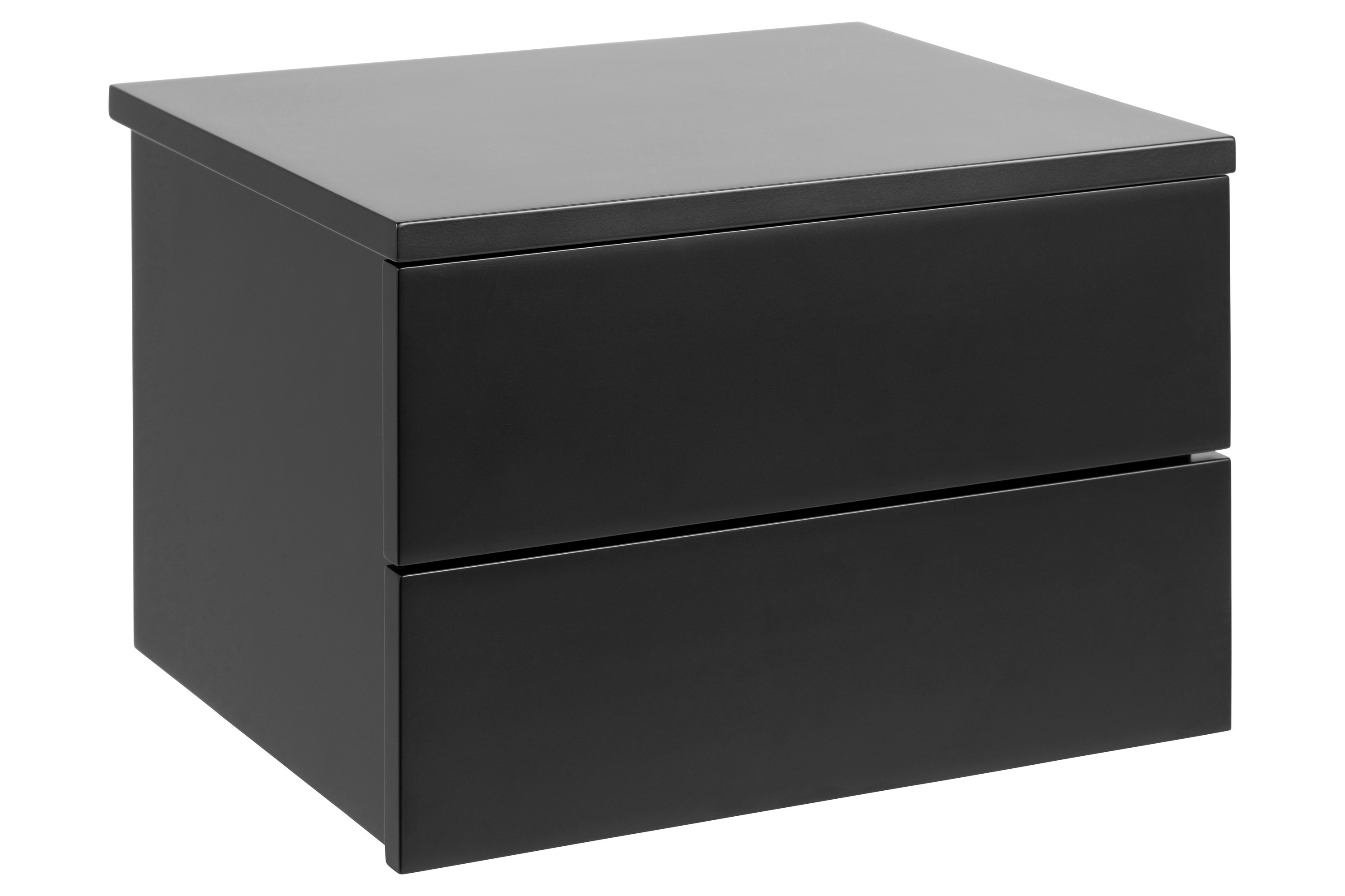 Salmani Sängbord 32 cm Svart - Möbler - Trademax