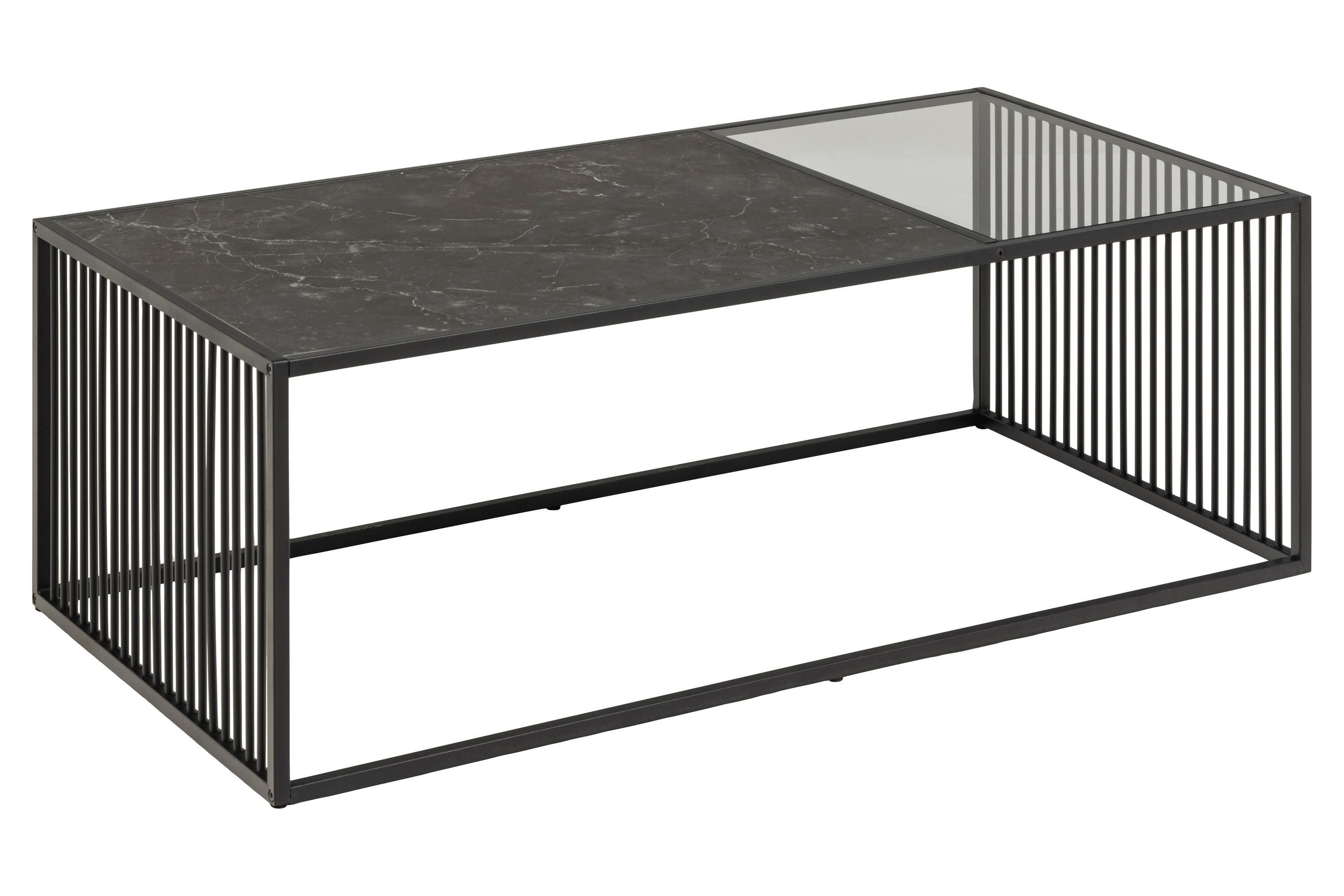 Saklani Soffbord 120x60 cm Svart - Möbler - Trademax