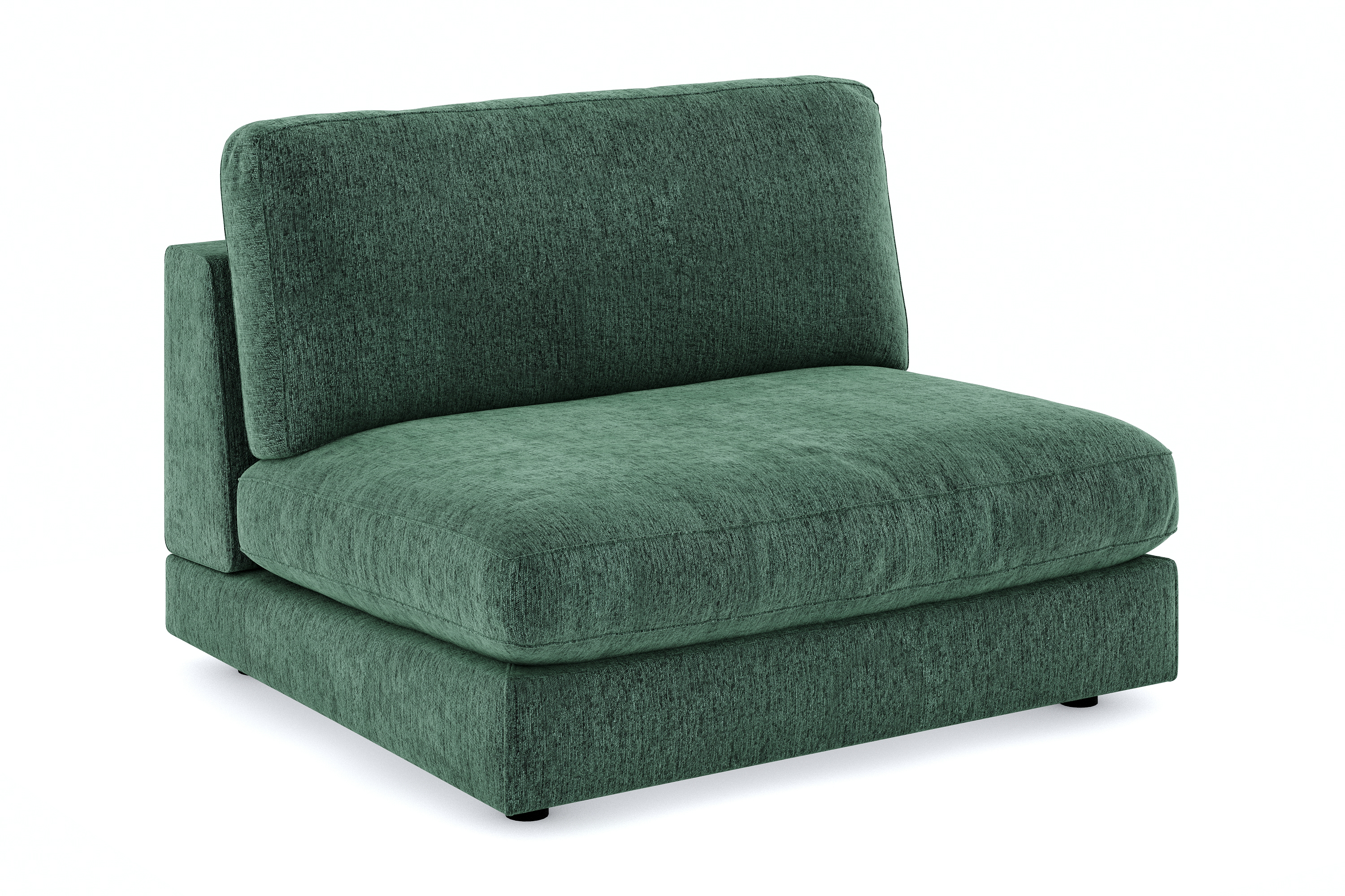 Andrarum Arken 2-sits Mittmodul i Sammet 120 cm bred Mörkgrön - Möbler | Chilli