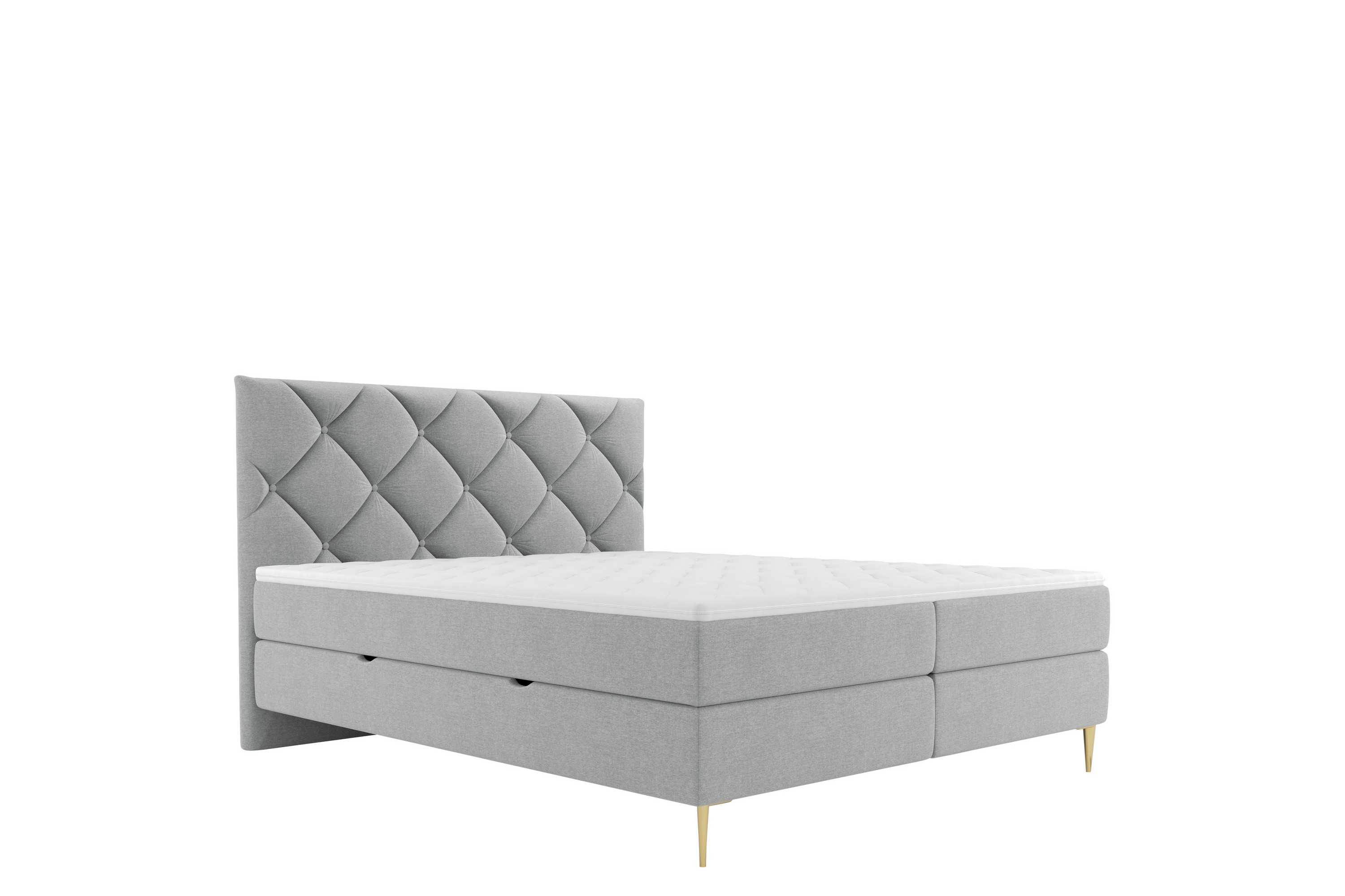 Alasia Sängpaket Kontinentalsäng 180x200 cm Grå - Möbler | Chilli