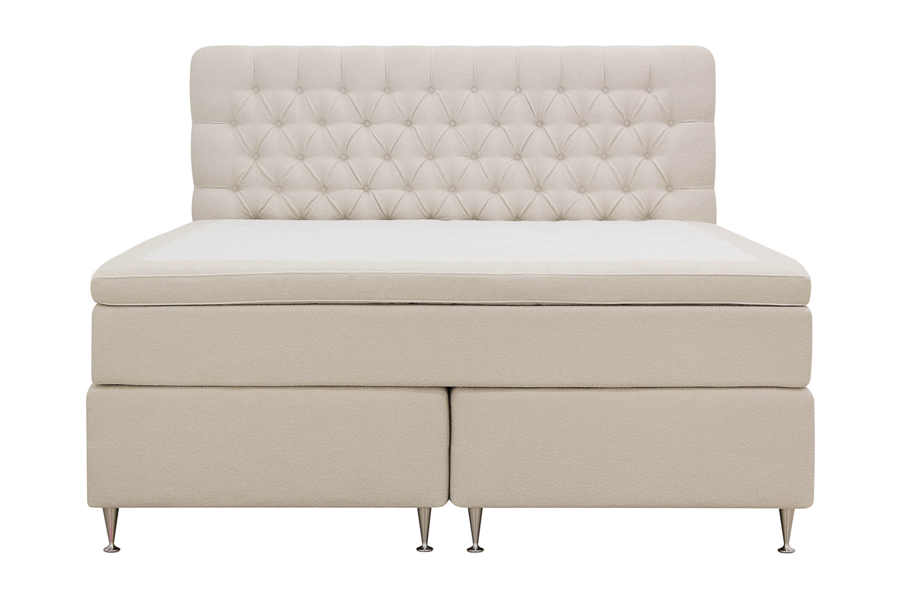 Berg & Strand Hilton Lyx Komplett Sängpaket 160x200 cm Kontinentalsäng med knappad sänggavel i ...