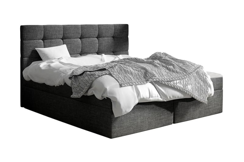 Kontinentalsäng Bruvold 140x200 cm Mörkgrå - Möbler | Chilli