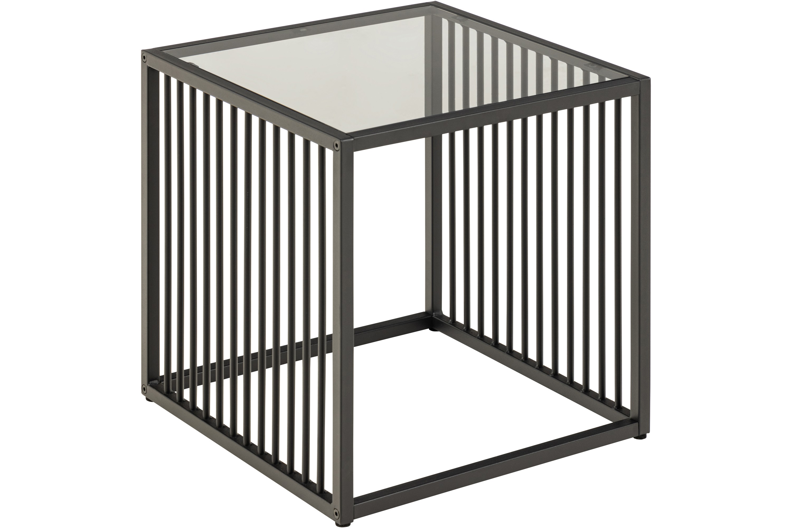 Saklani Sidobord 40x40 cm Grå - Møbler - Trademax