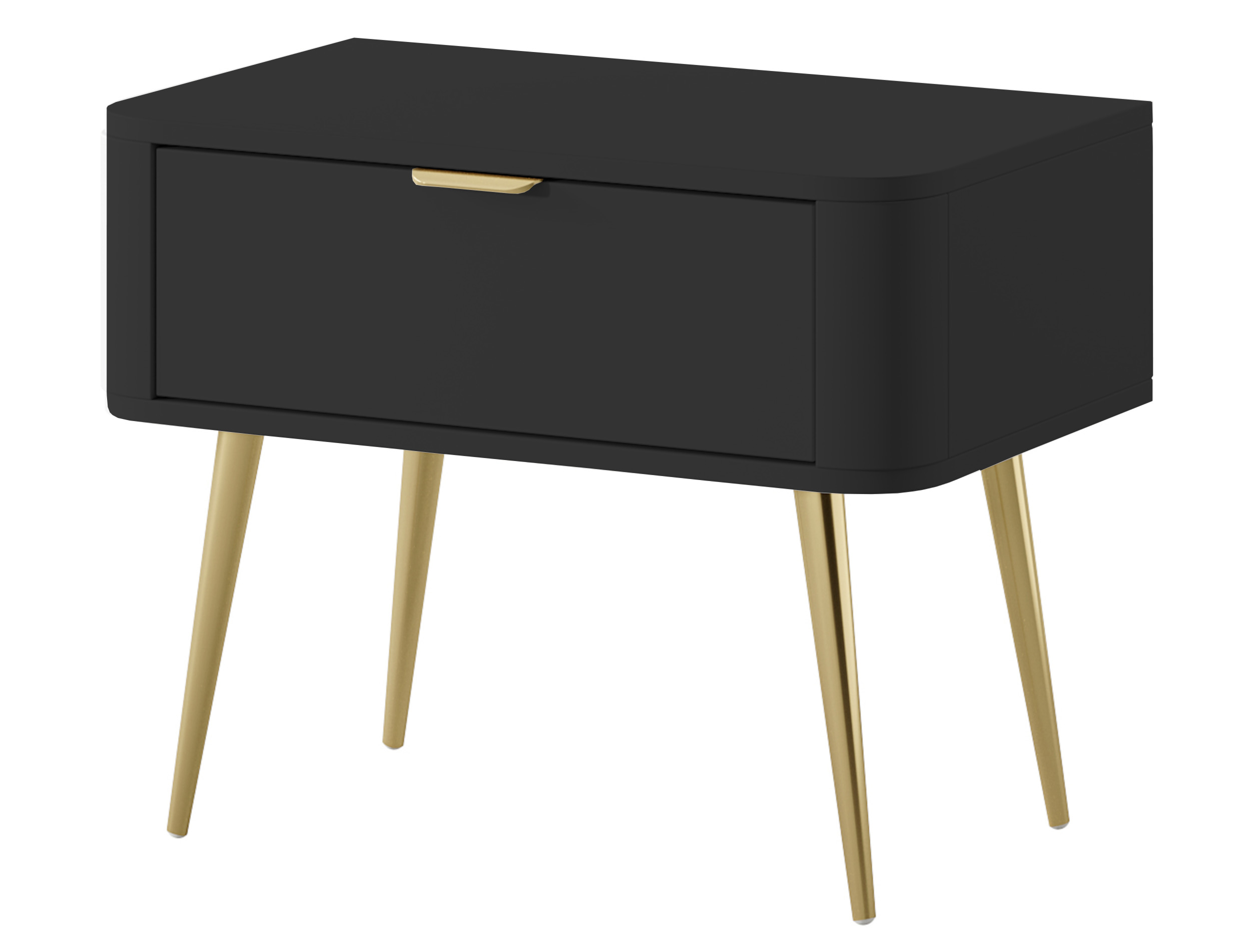 Walia Nattbord 63 cm Svart - Møbler - Trademax