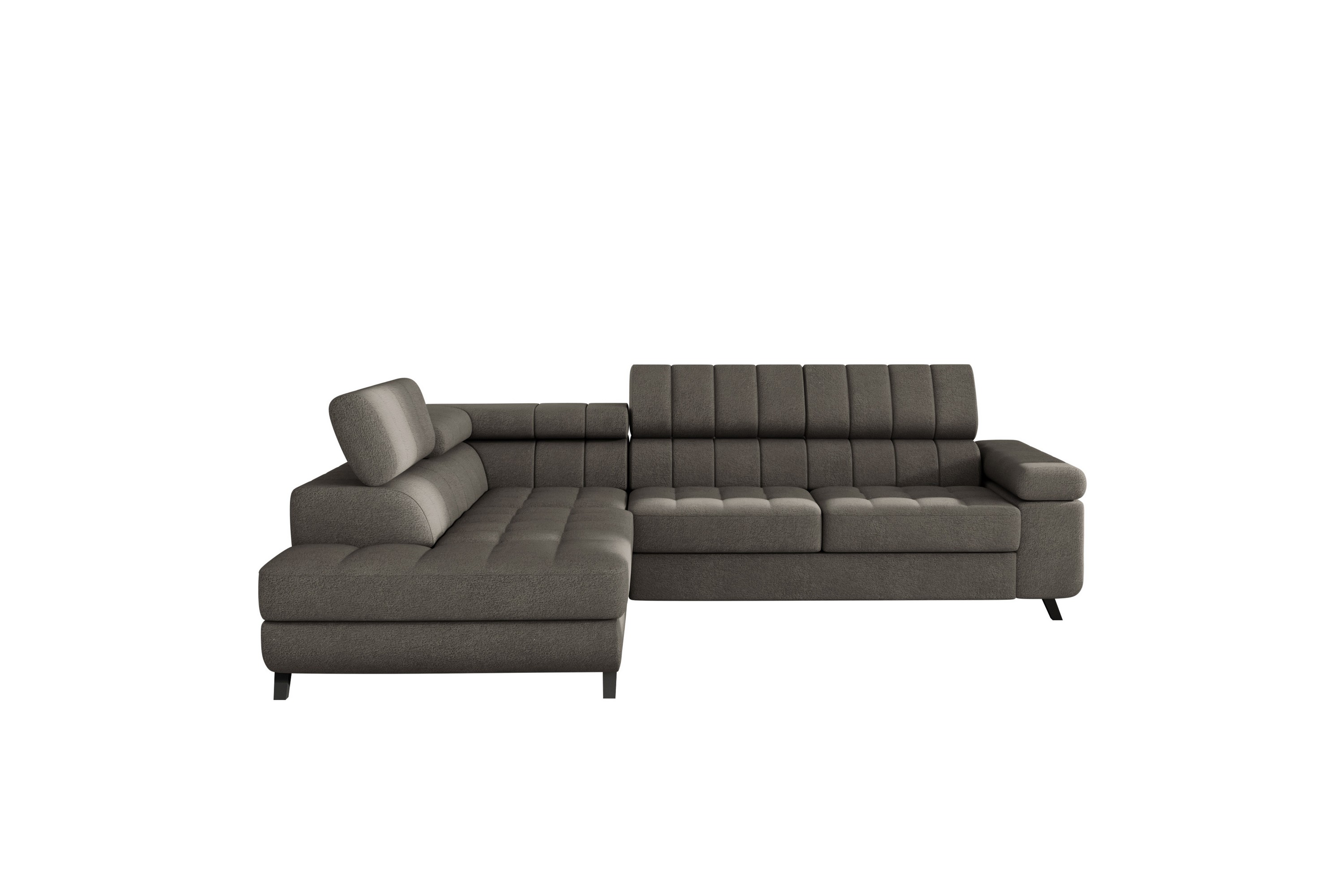 Amshyttan Sofa med Sjeselong 3-seter Brun - Møbler - Trademax