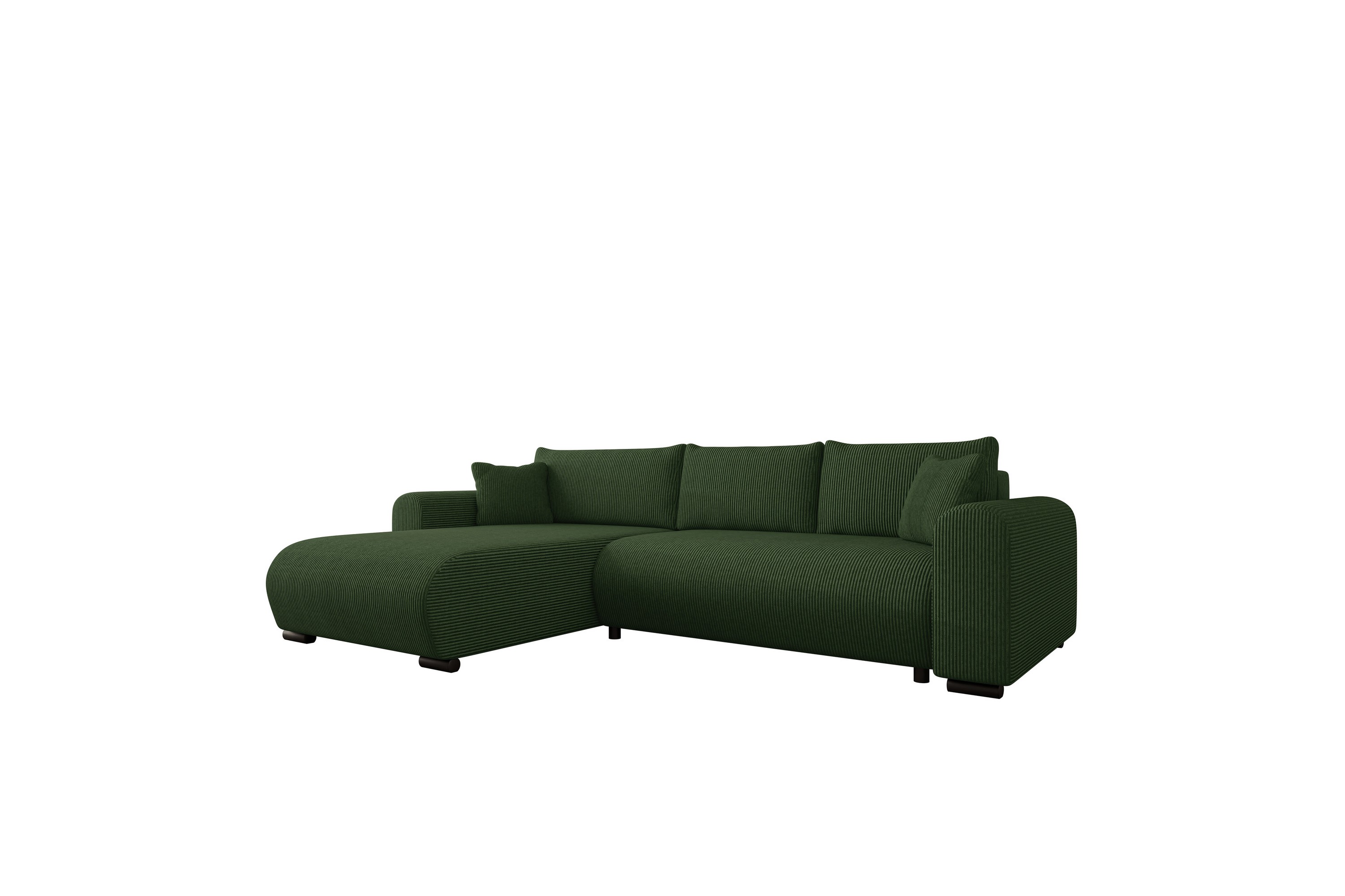 Handda Sovesofa med Sjeselong 3-seter i Manchester Grønn - Møbler - Chilli