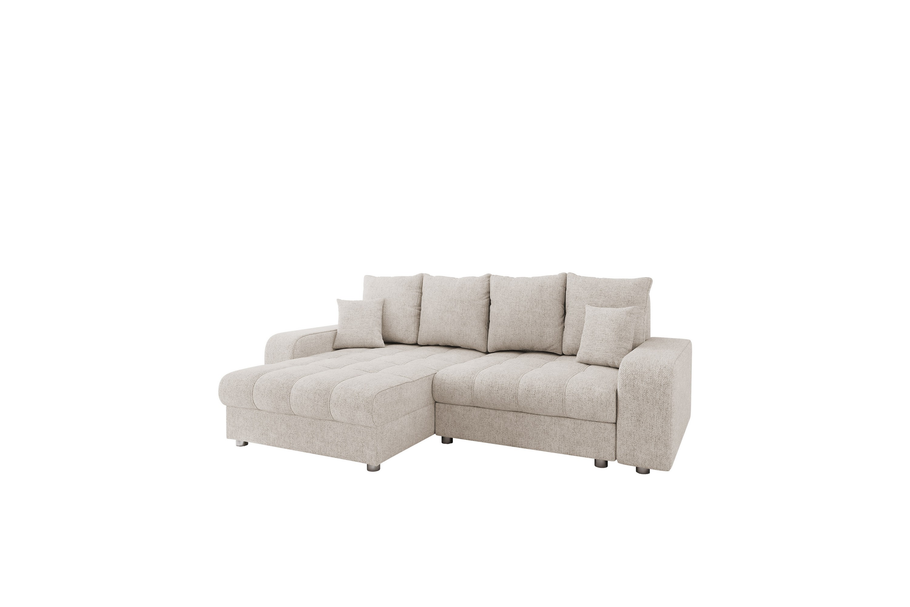 Smolmark Sovesofa med Sjeselong 3-seter Beige - Møbler - Trademax