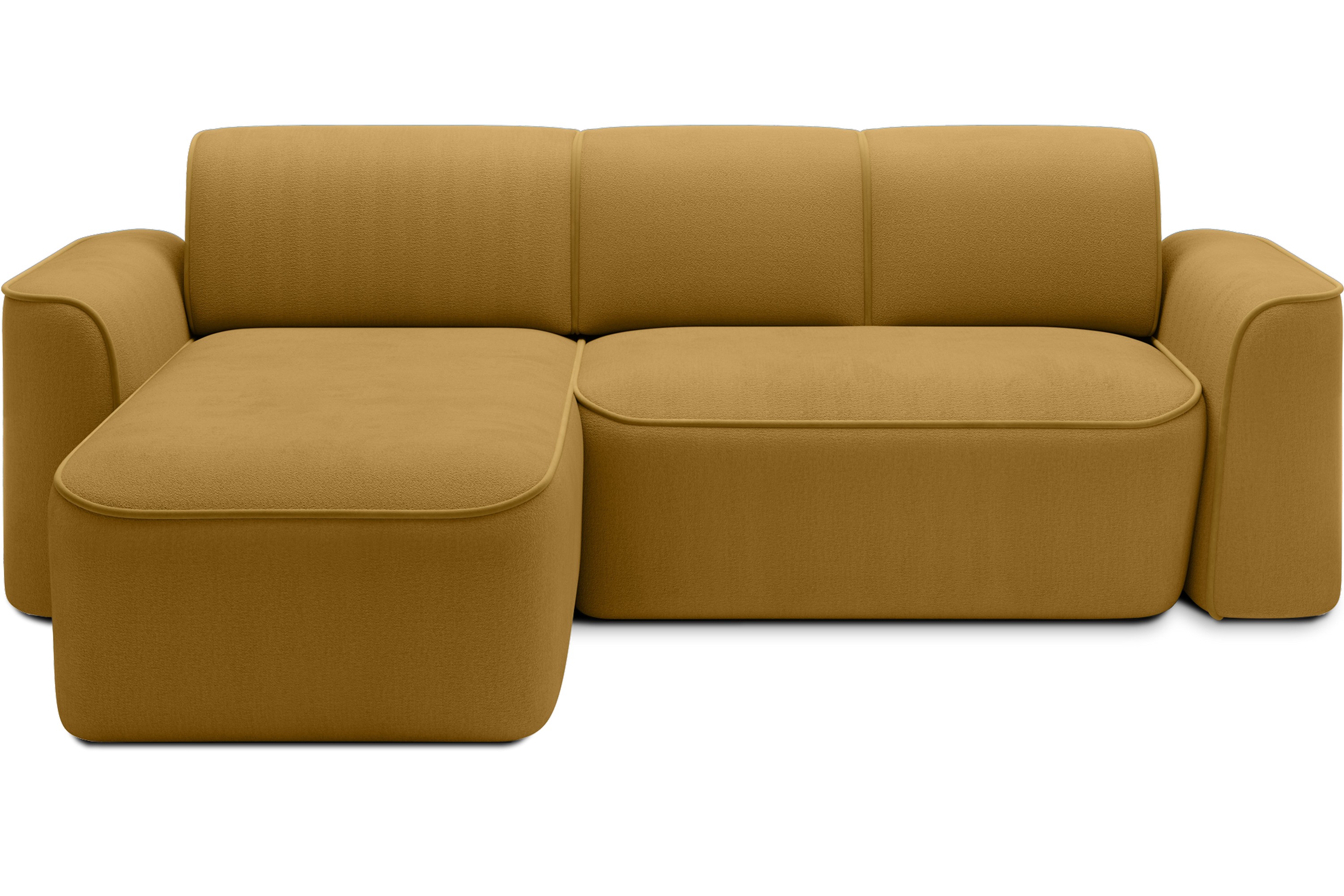 Ume 4-personers Sofa med Chaiselong Gul - Møbler | Trademax