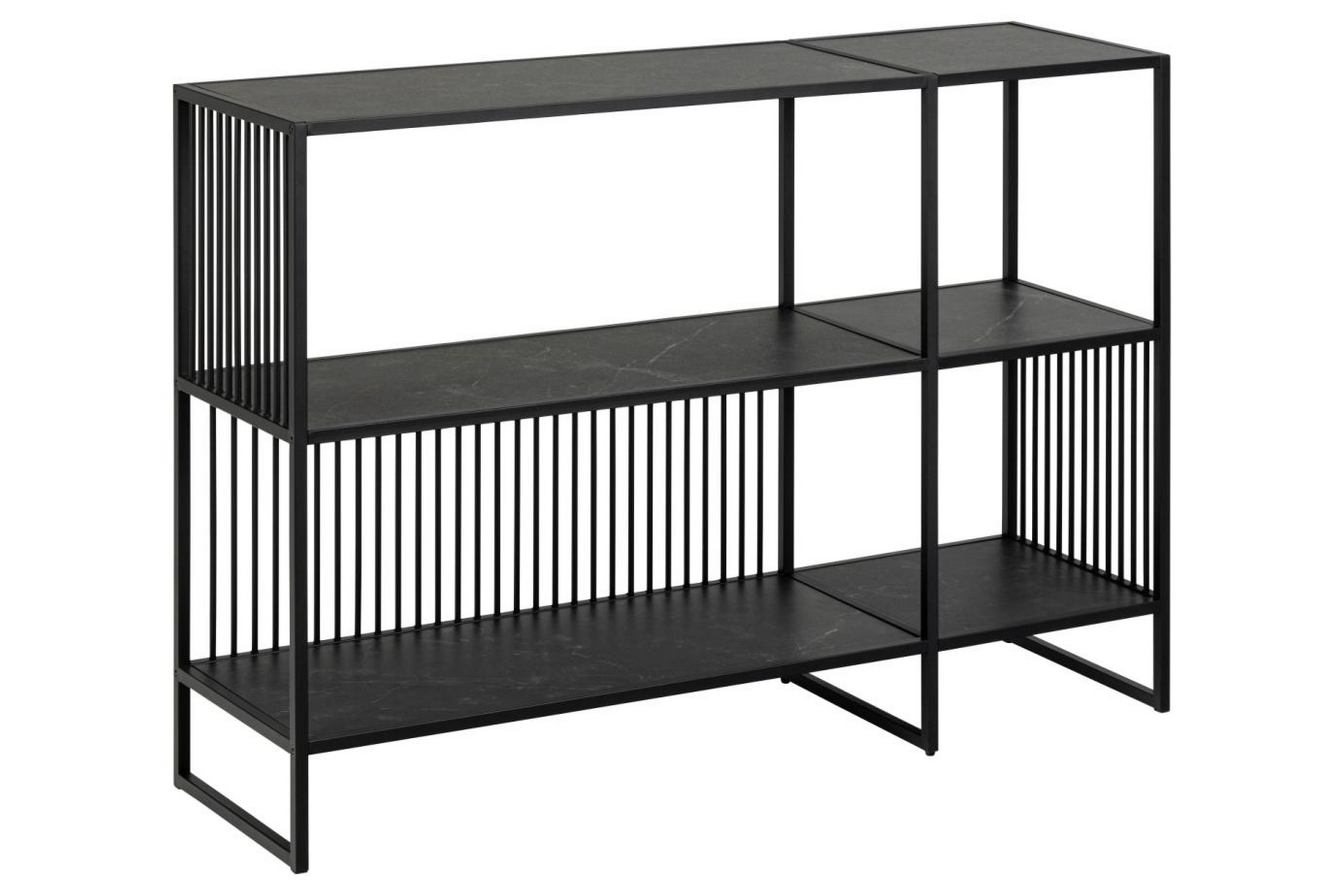 Saklani Bokhylle 120 cm Svart - Oppbevaring - Trademax