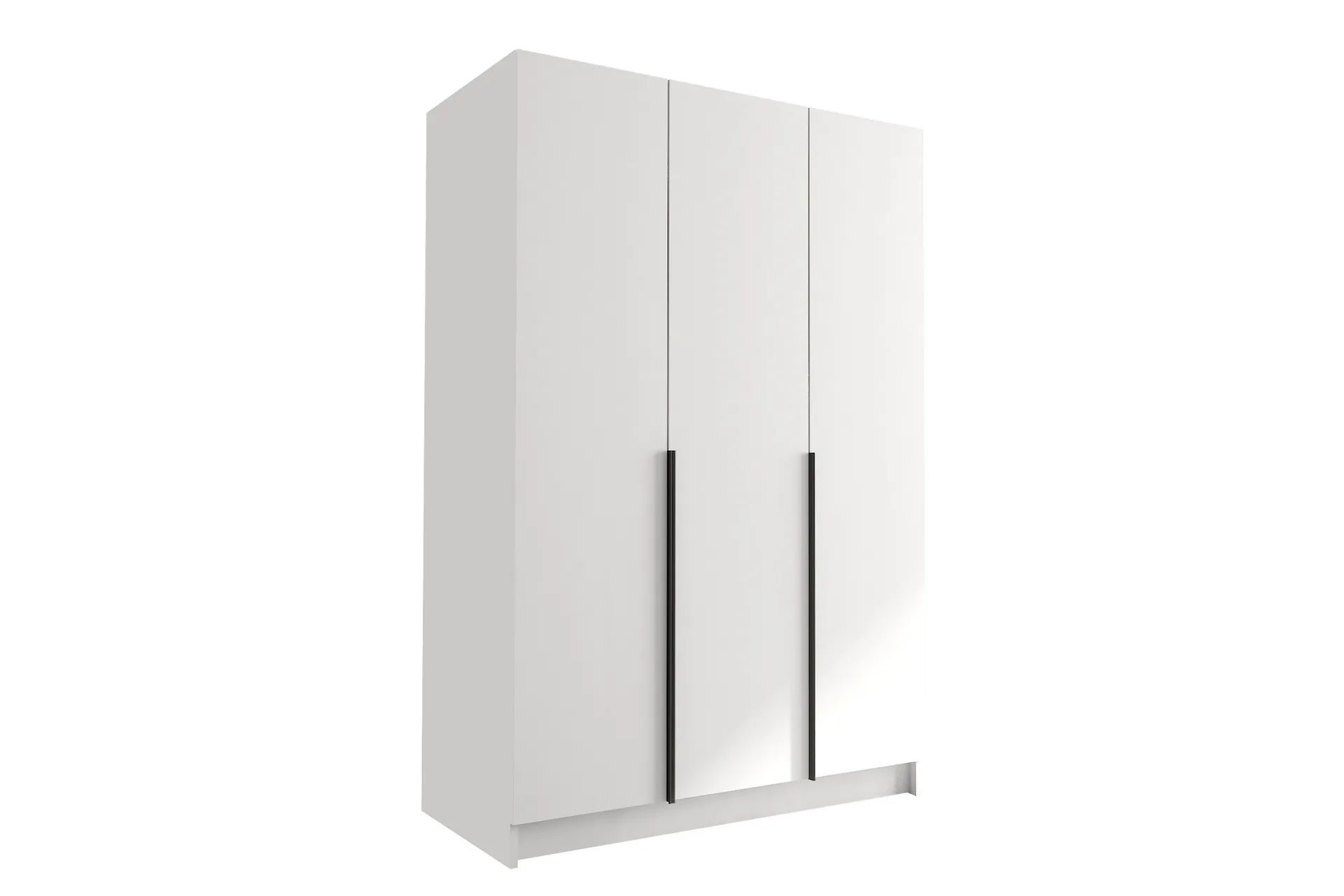 Herrljunga Garderobe 150 cm Hvit/Svart - Oppbevaring - Trademax