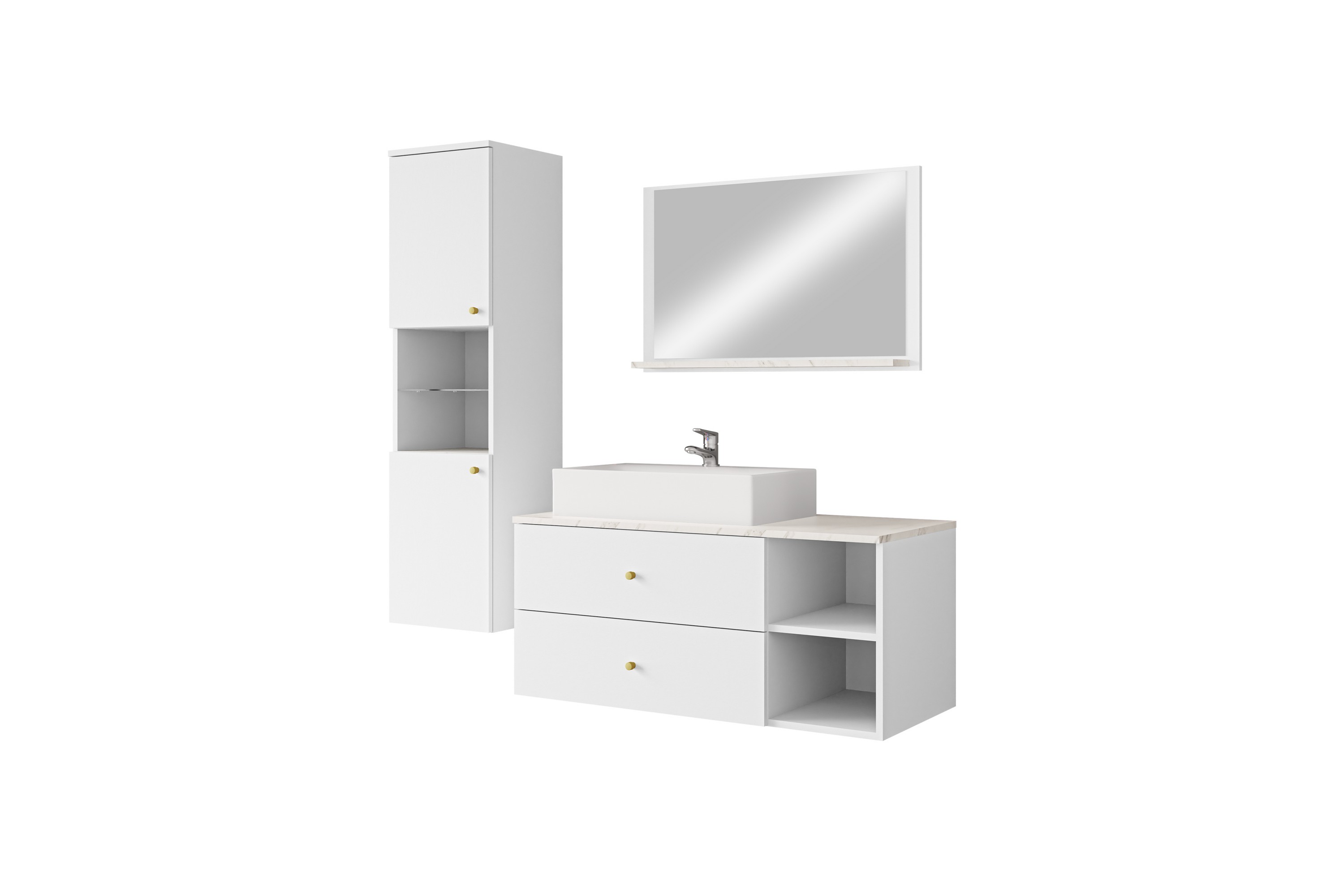 Askersund Møbelsett til Bad - Oppbevaring - Chilli