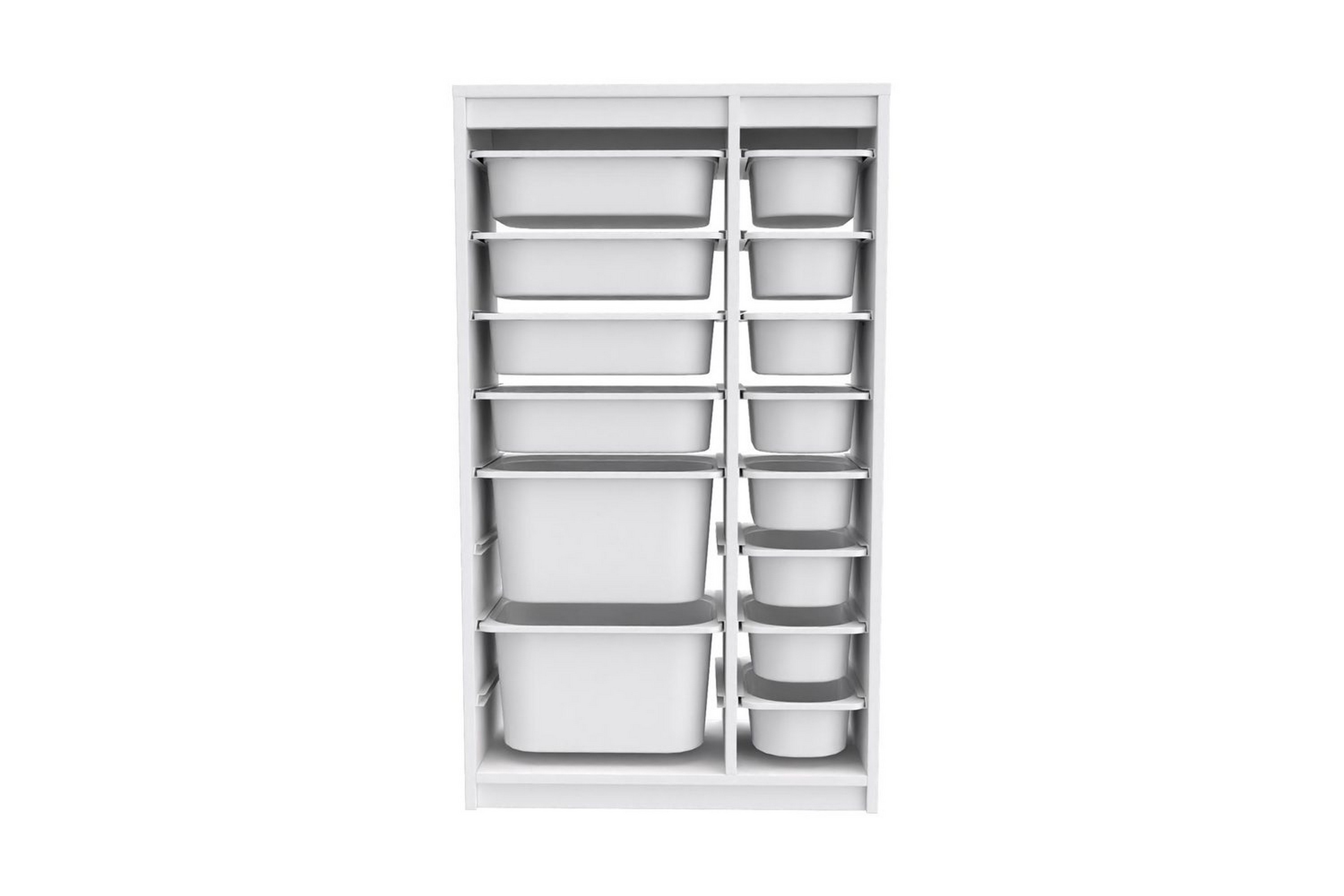 Montana Oppbevaringsbokser 69 cm Hvit - Oppbevaring - Trademax