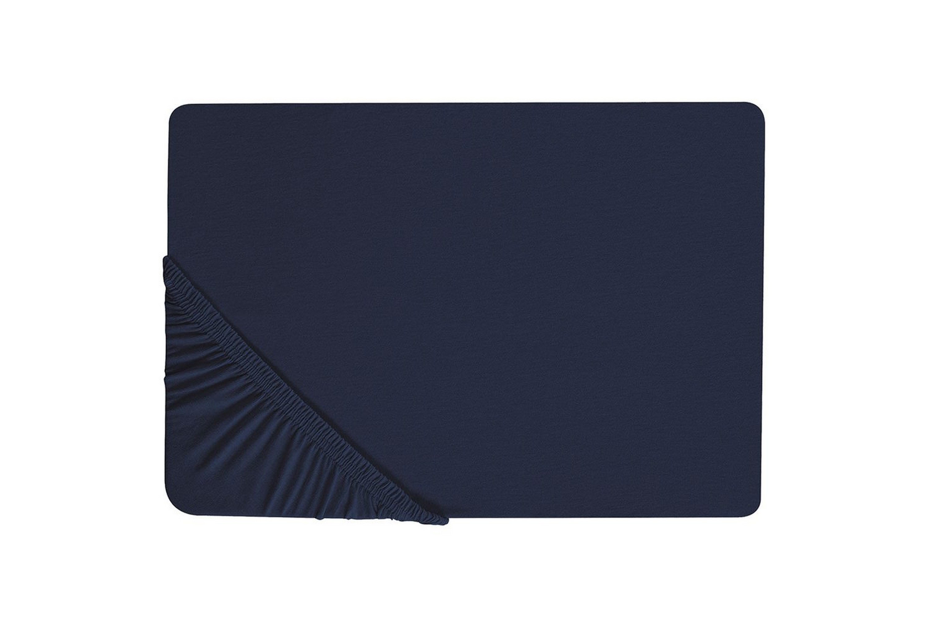 Laken med strikk Hofuf Marineblå, 90x200 cm Marineblå, 90x200 cm ...