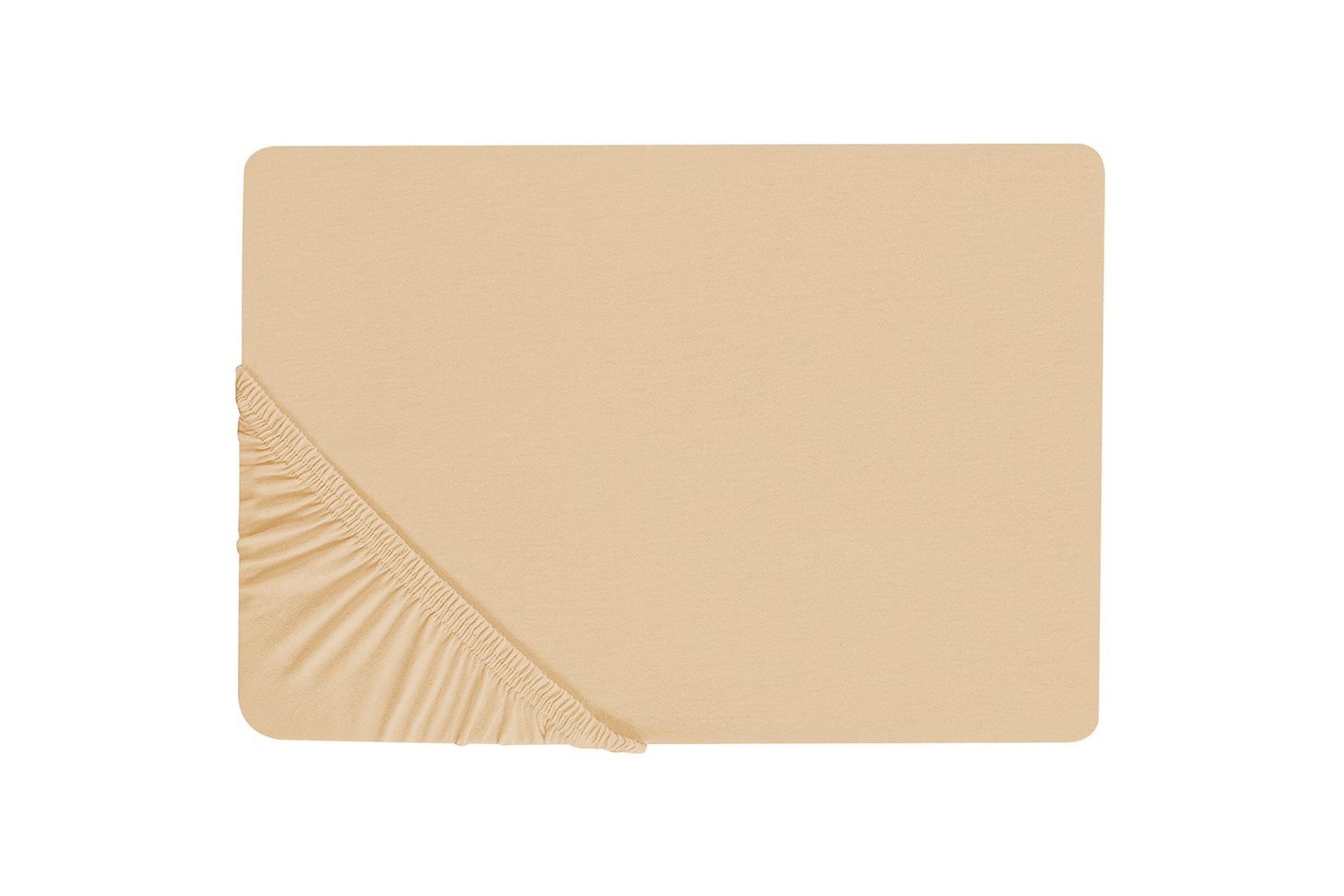 Laken med strikk Janbu Sandbeige, 90x200 cm Sandbeige, 90x200 cm ...