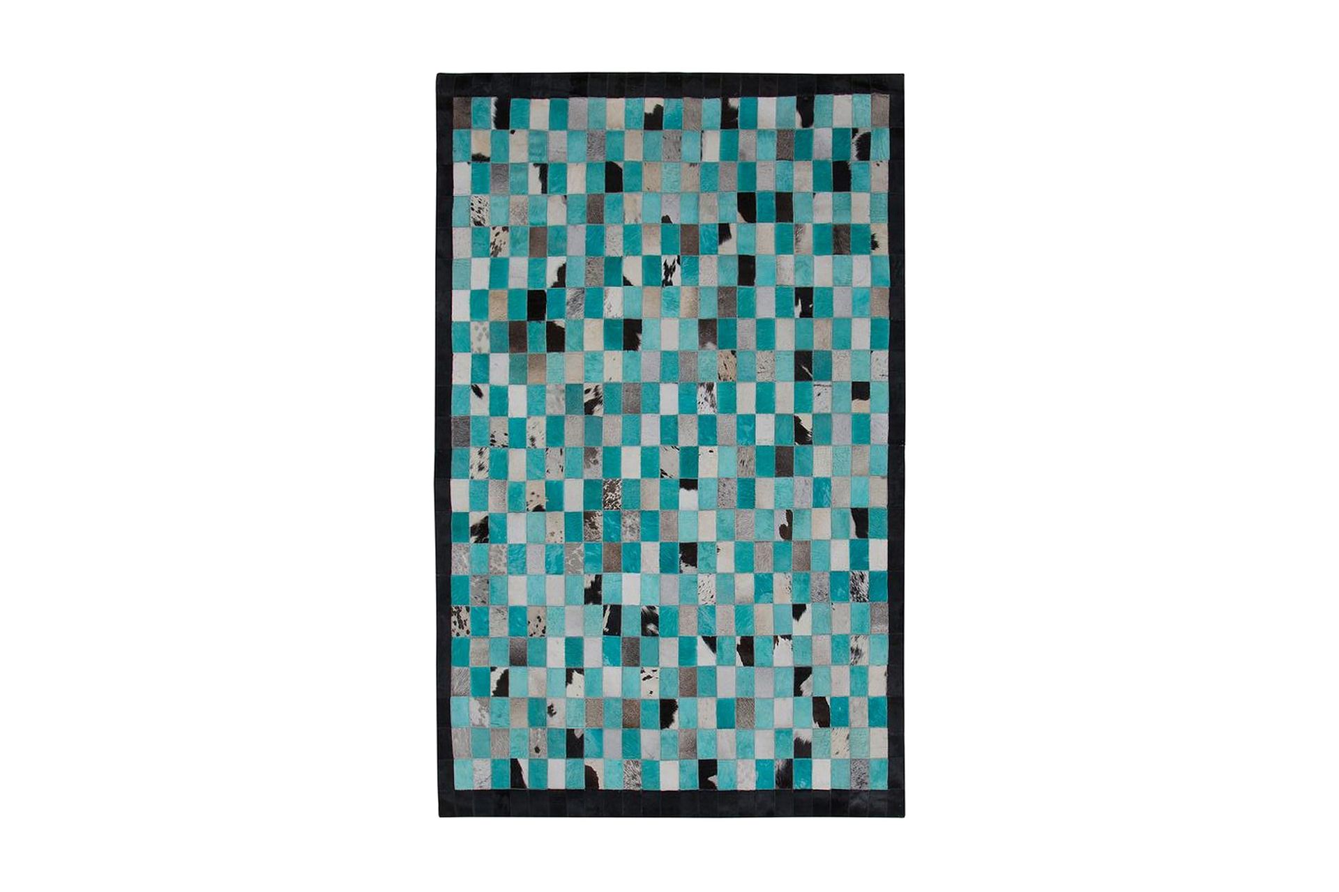 Daleisa Matta 140x200 cm Läder Blå/Grå - Textil & mattor | Chilli