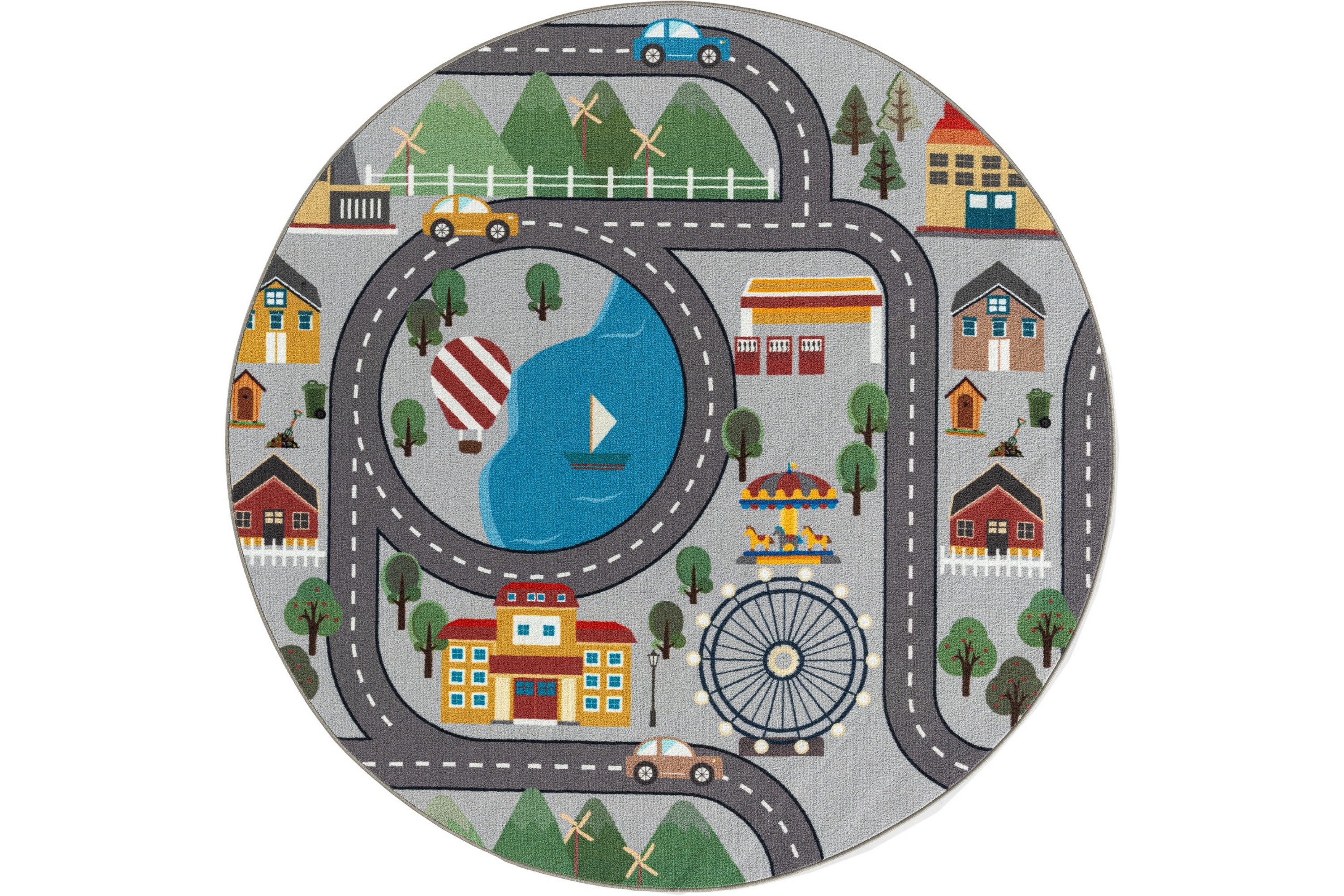 Hiroaki Barnmatta Rund 120 cm - Barnmatta & lekmatta | Trademax.se