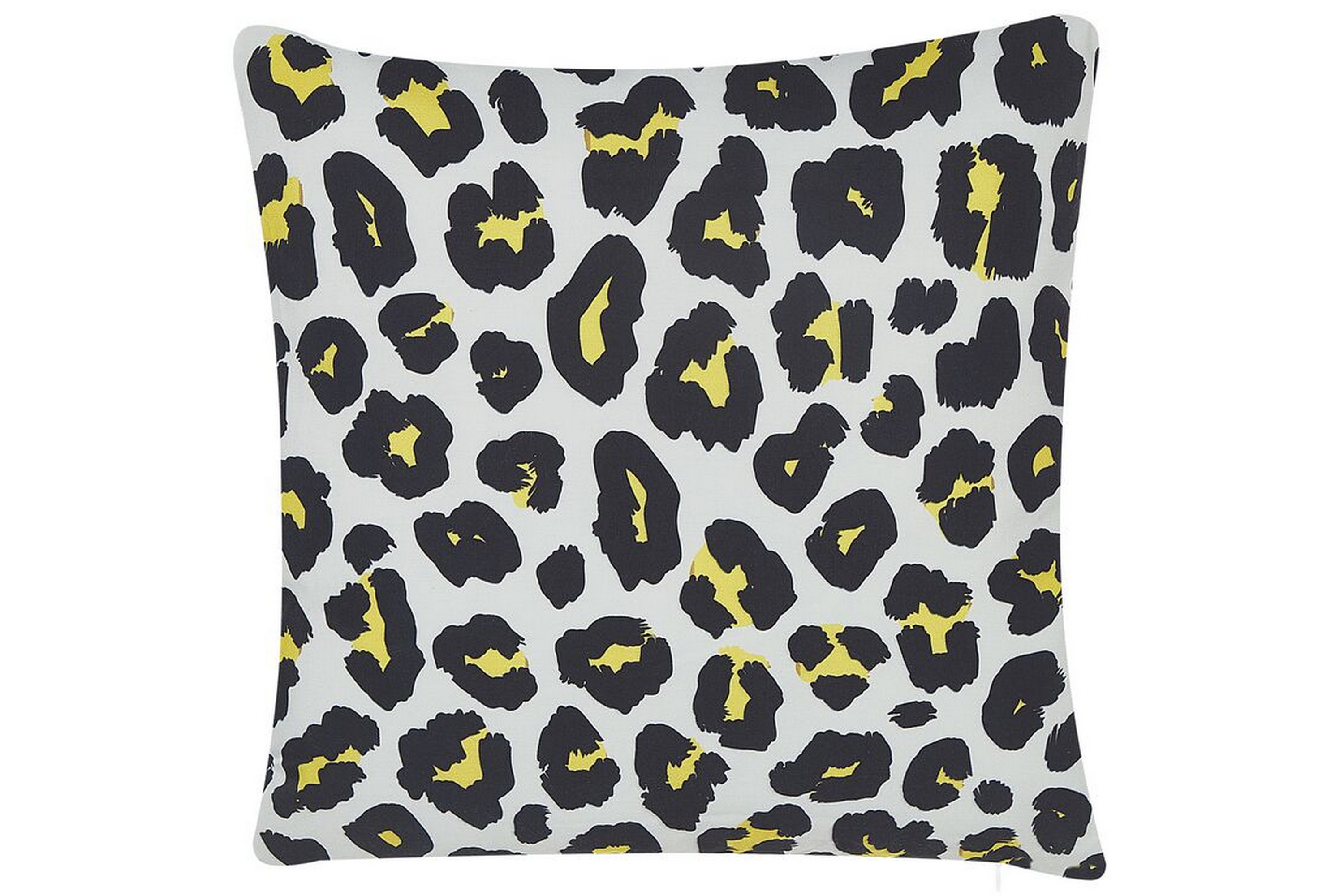 Runge Utomhuskudde 45x45 cm 2 st Vit/Svart/Gul - Textil & mattor - Trademax