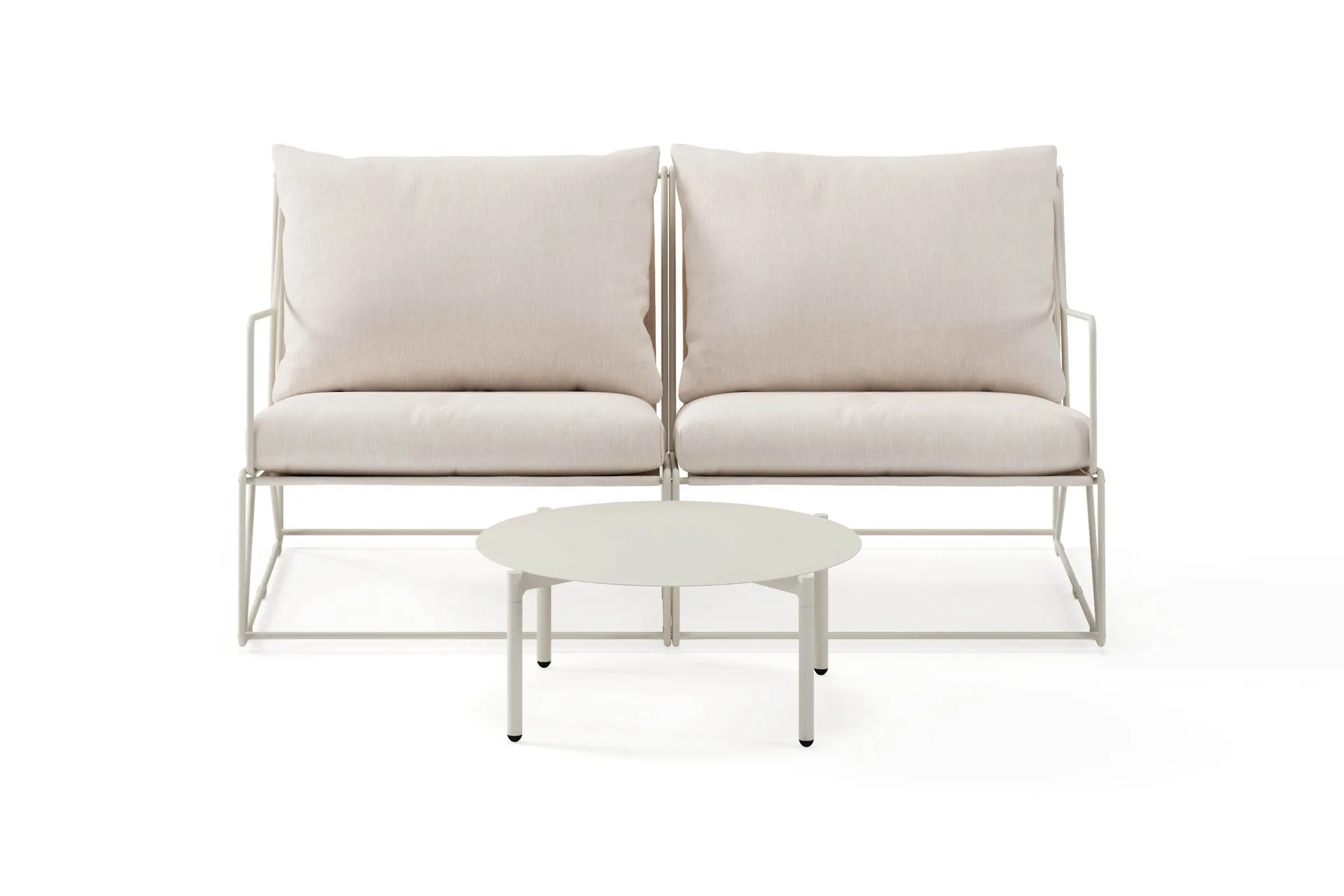Comfort Garden Usteryd Utesoffa 2-sits med Usteryd Soffbord Beige ...