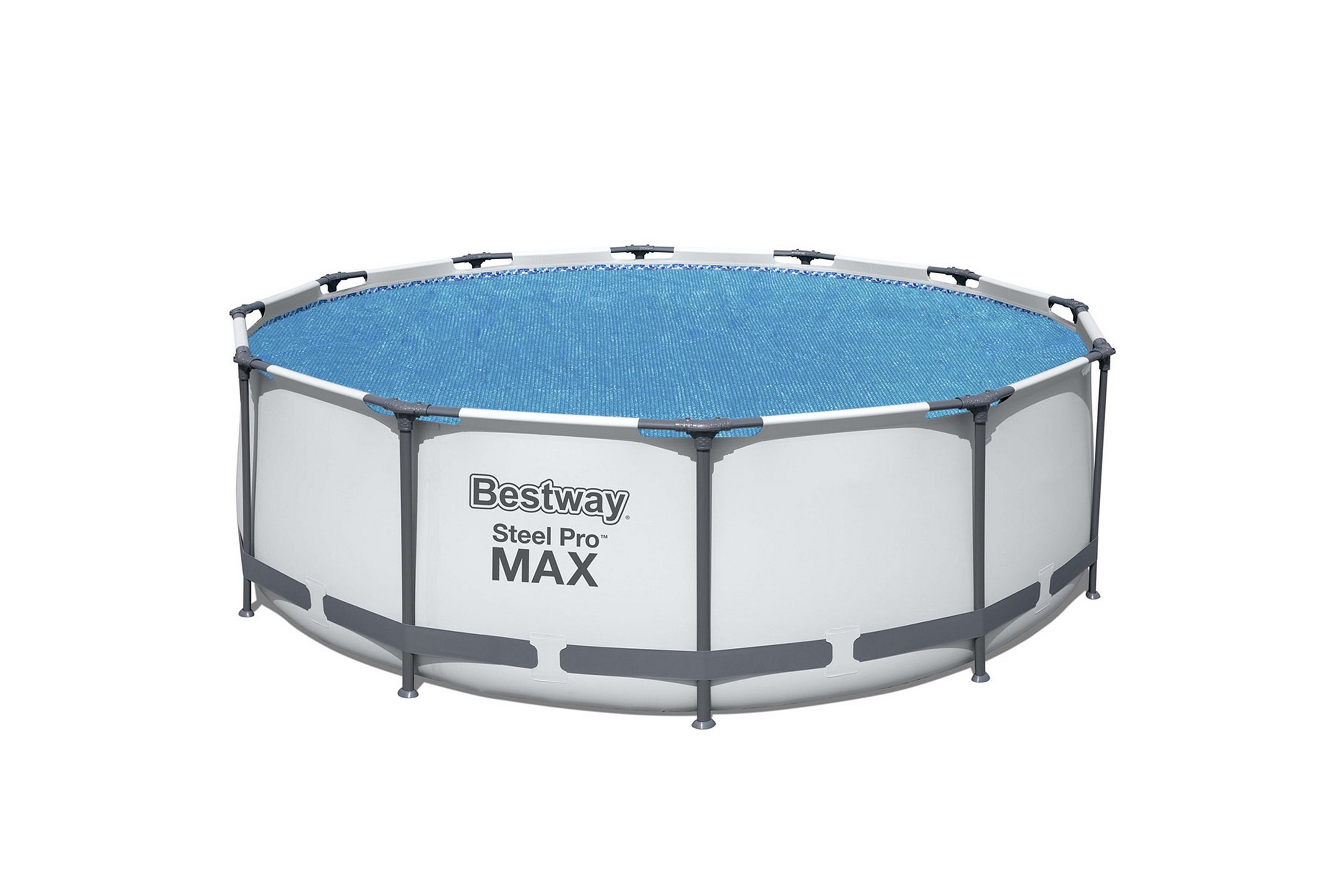 Bestway Flowclear solskydd/poolöverdrag till ovanmarkpool - 3,66m Bl Bestway - Trädgård & spabad ...