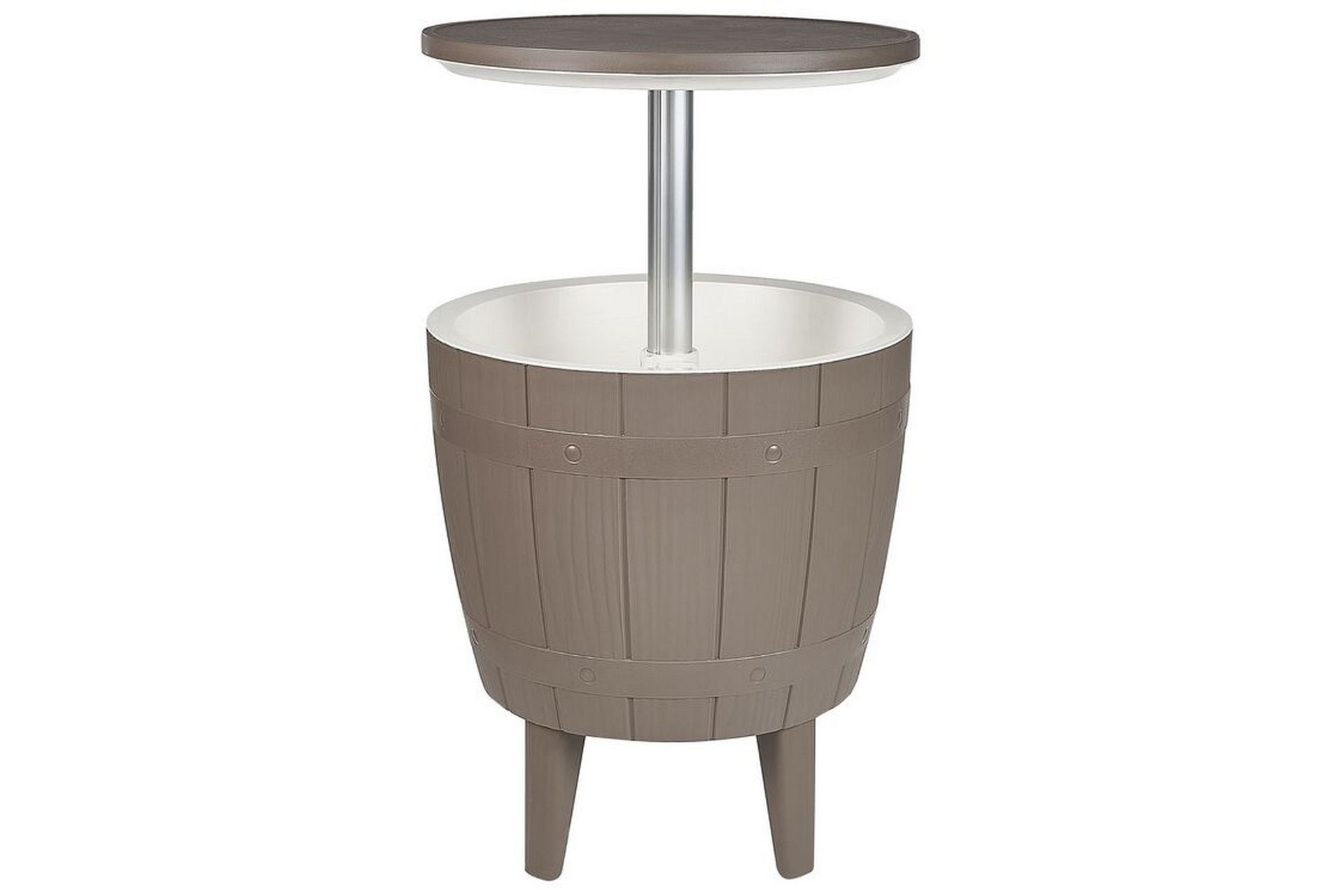Oldster Runt Cafébord Barbord och Bistrobord Utomhus 49 cm Plast Beige ...