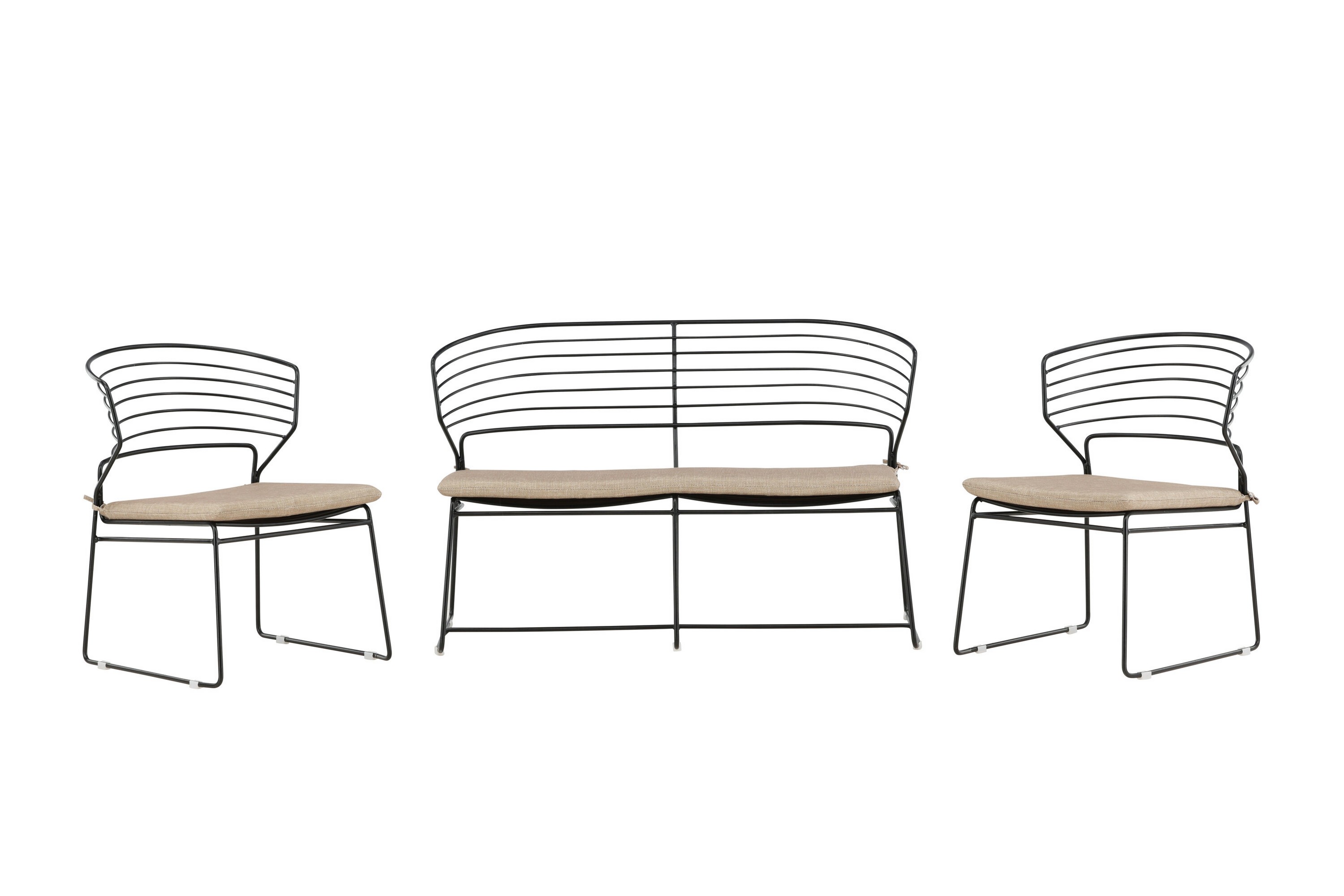 Venture Home Milano Loungegrupp Utomhus Beige - Utemöbler - Trademax