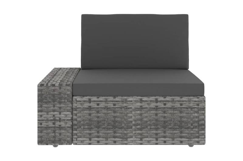 Modulsoffa 2-sits konstrotting grå - Mittmodul utesoffa | Chilli