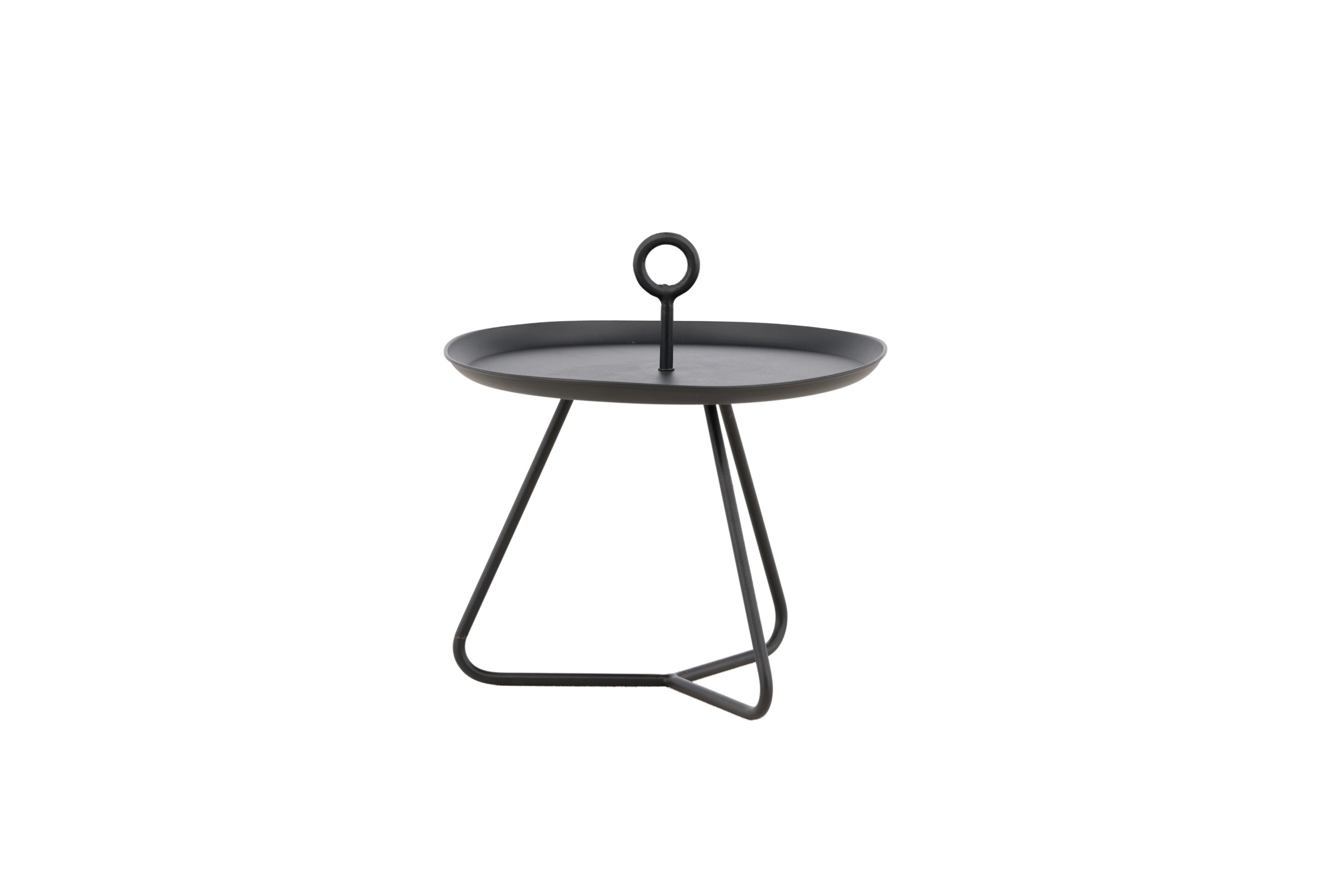 Venture Home Pamplona Litet Sidobord och BlomUtebord Utomhus 40 cm Svart - Utemöbler - Trademax