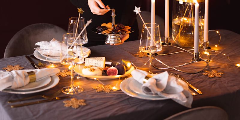 Nyårsdukning - Lyxig dukning till nyår - Chilli.se